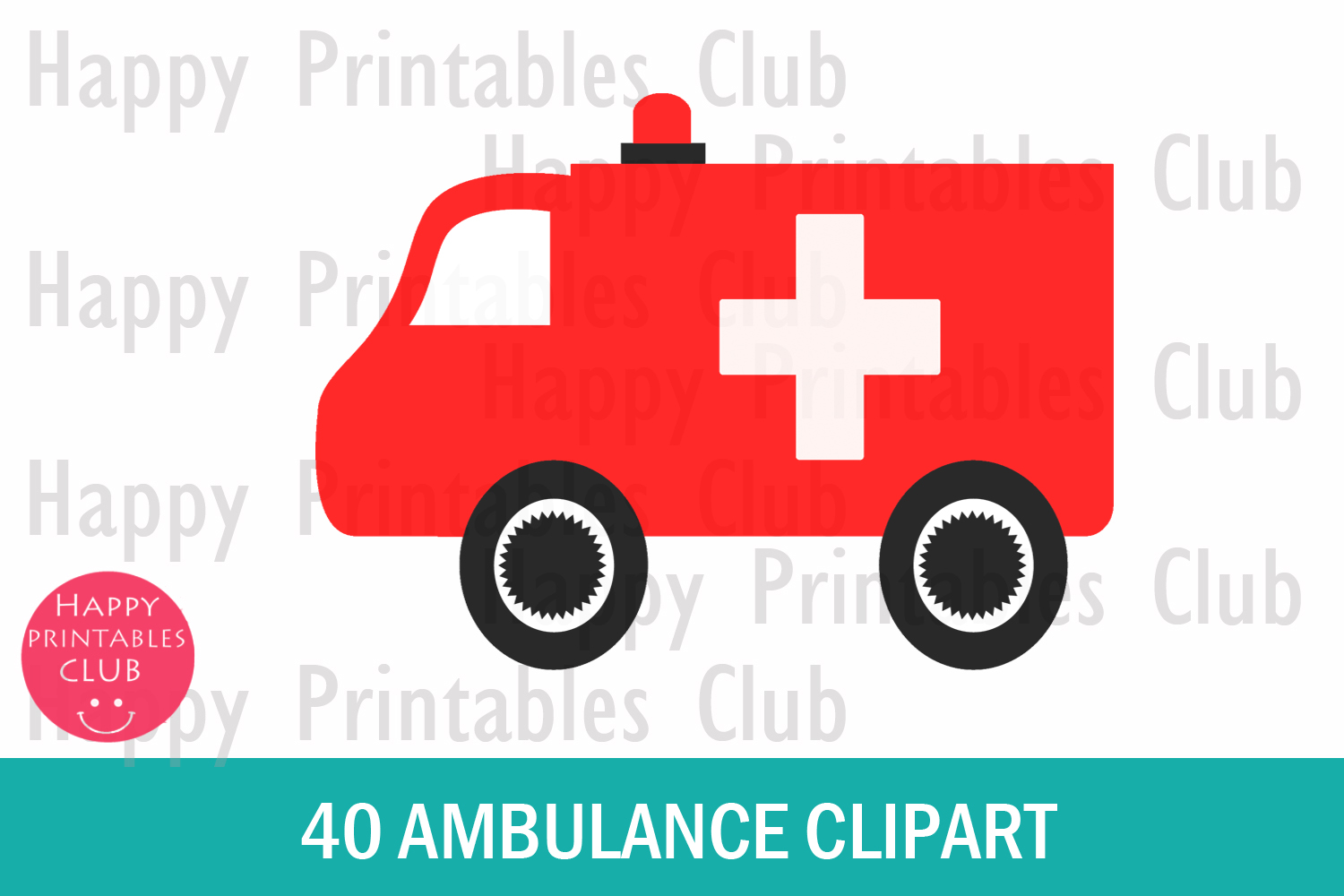 40 Ambulance Clipart Set- Cute Ambulance Clipart PNG Images (71432 ...