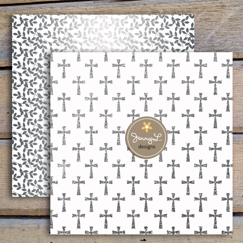 Gold Rosary Baptism Digital Papers and Clipart, First Communion ...