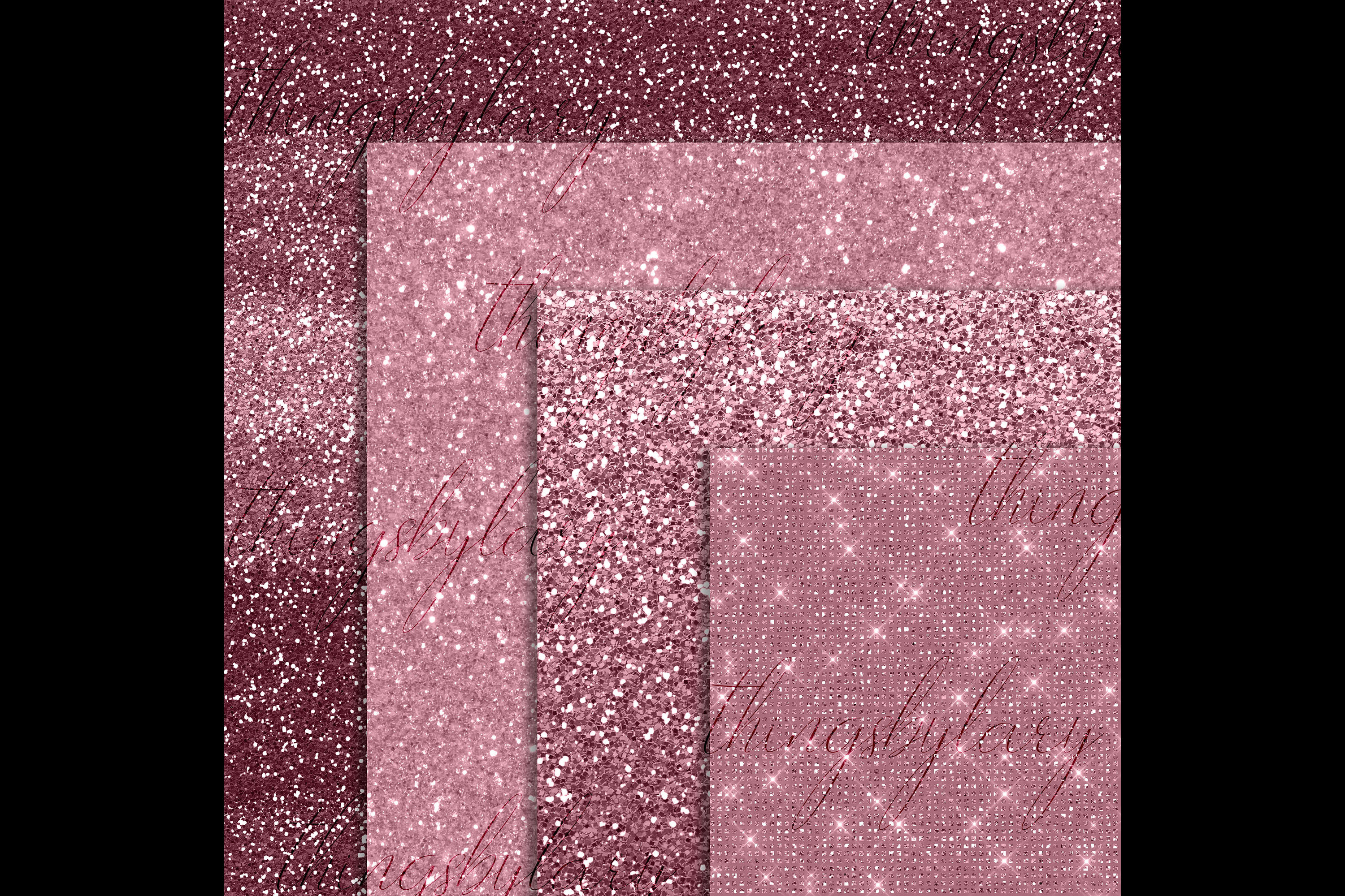 42 Rose Gold Sequin and Glitter Papers (90387) | Backgrounds | Design ...