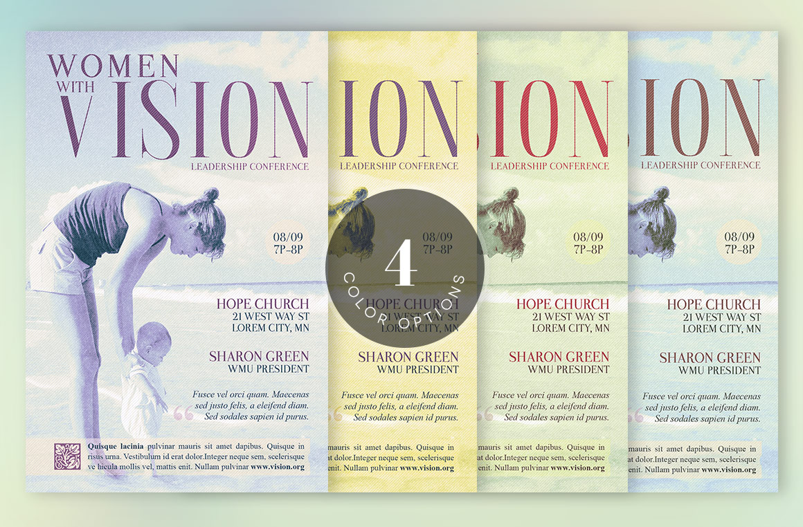 Women Leadership Seminar Flyer template