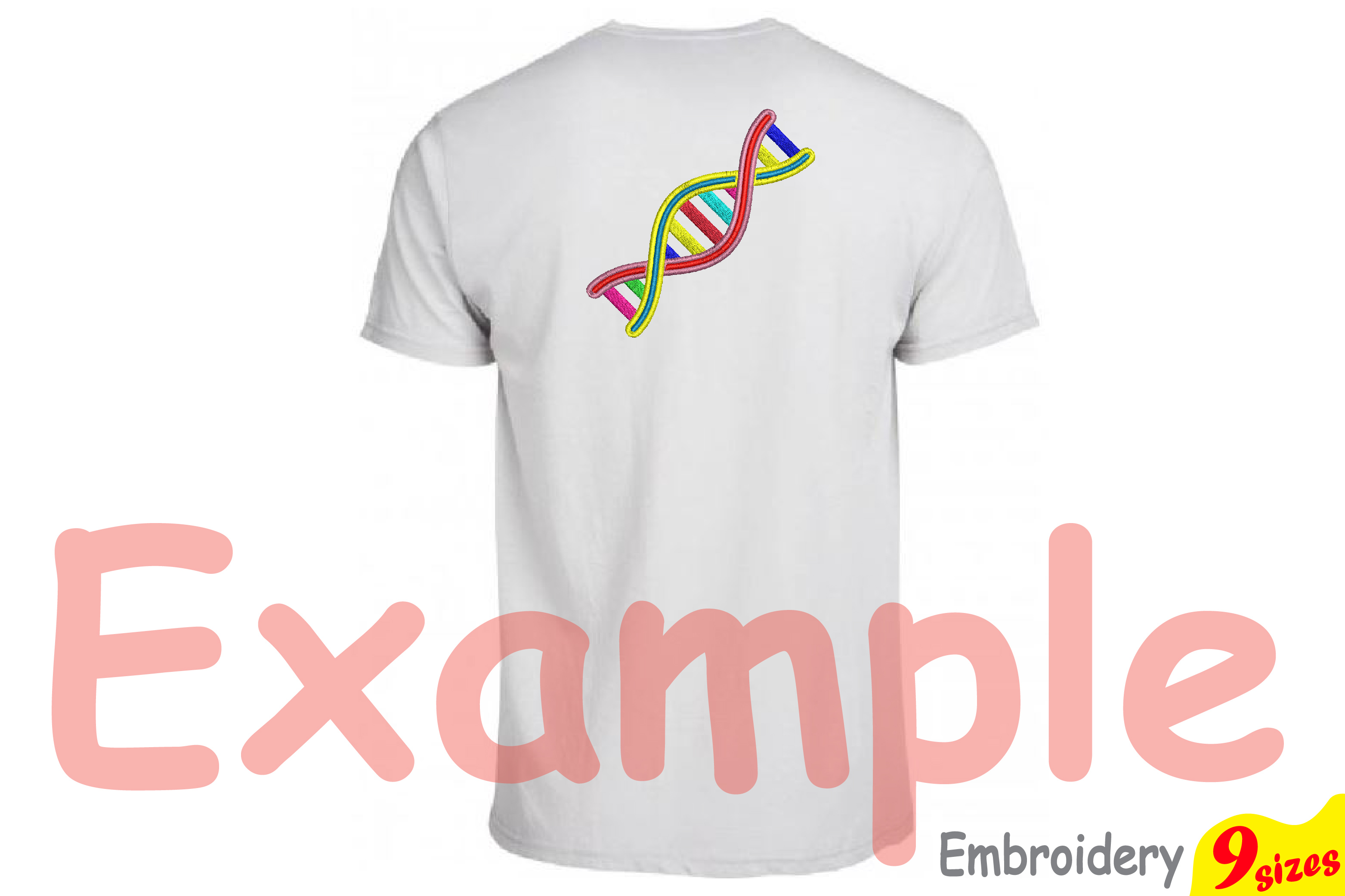 DNA Structure Embroidery Design Machine Instant Download Commercial Use ...