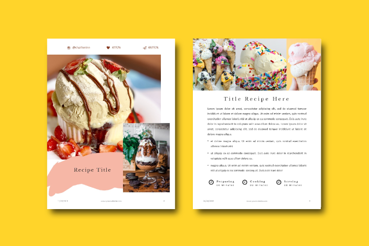 Recipe Book Template eBook PowerPoint Presentation (388211) | Brochures ...