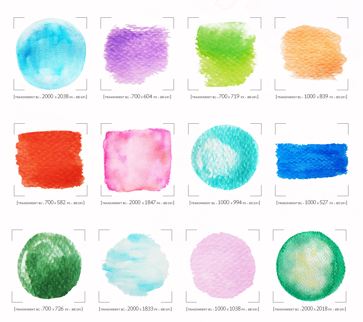 Watercolor Splotches