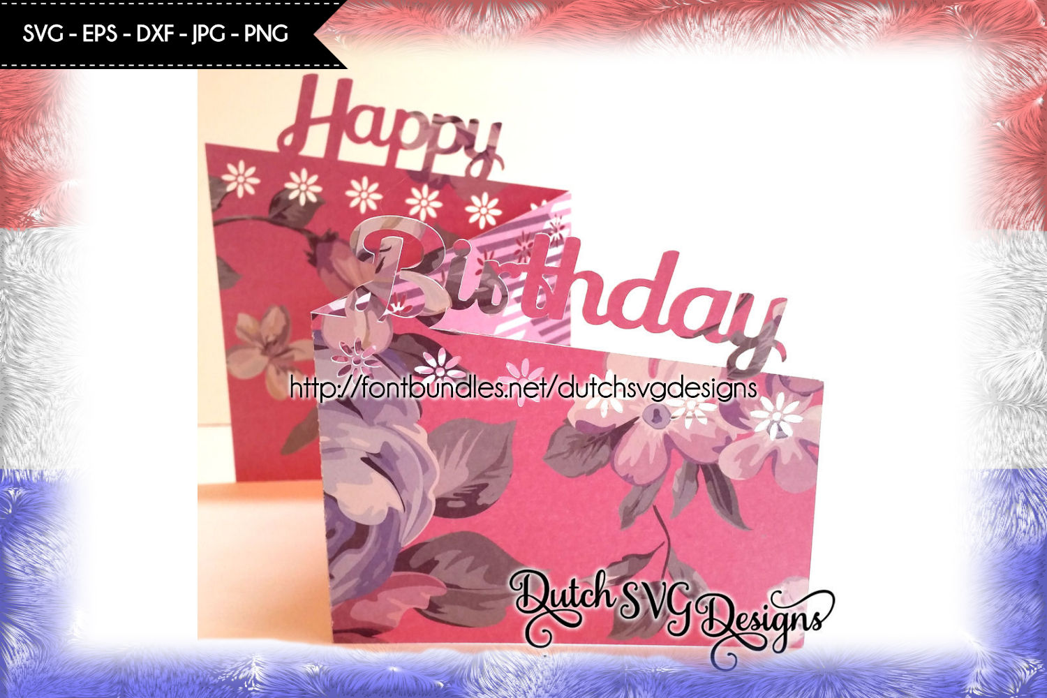 Card cutting file Happy Birthday