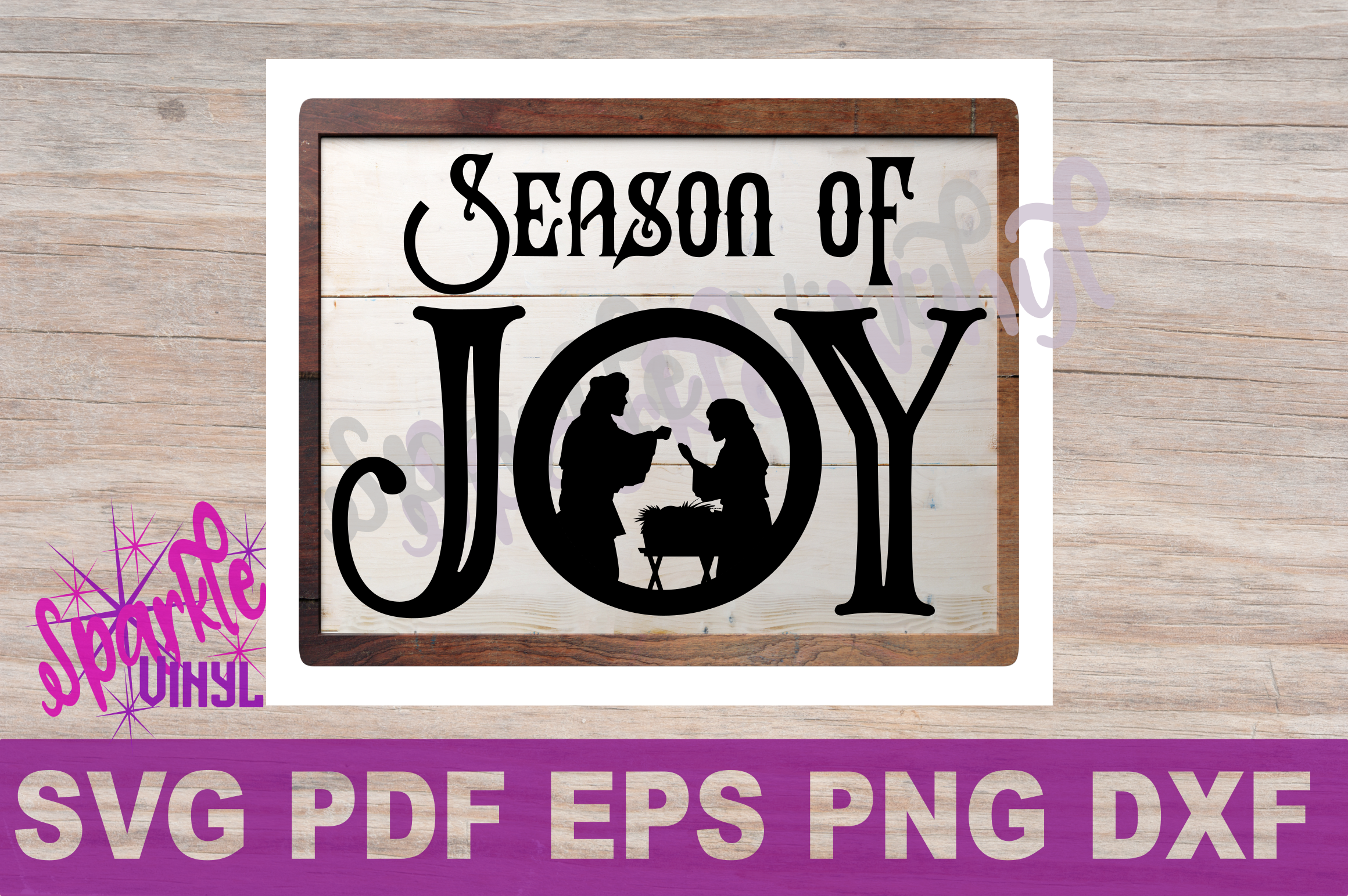 Svg Christmas Joy Nativity Sign Stencil Farmhouse Style Christmas Svg Cut Files For Cricut 