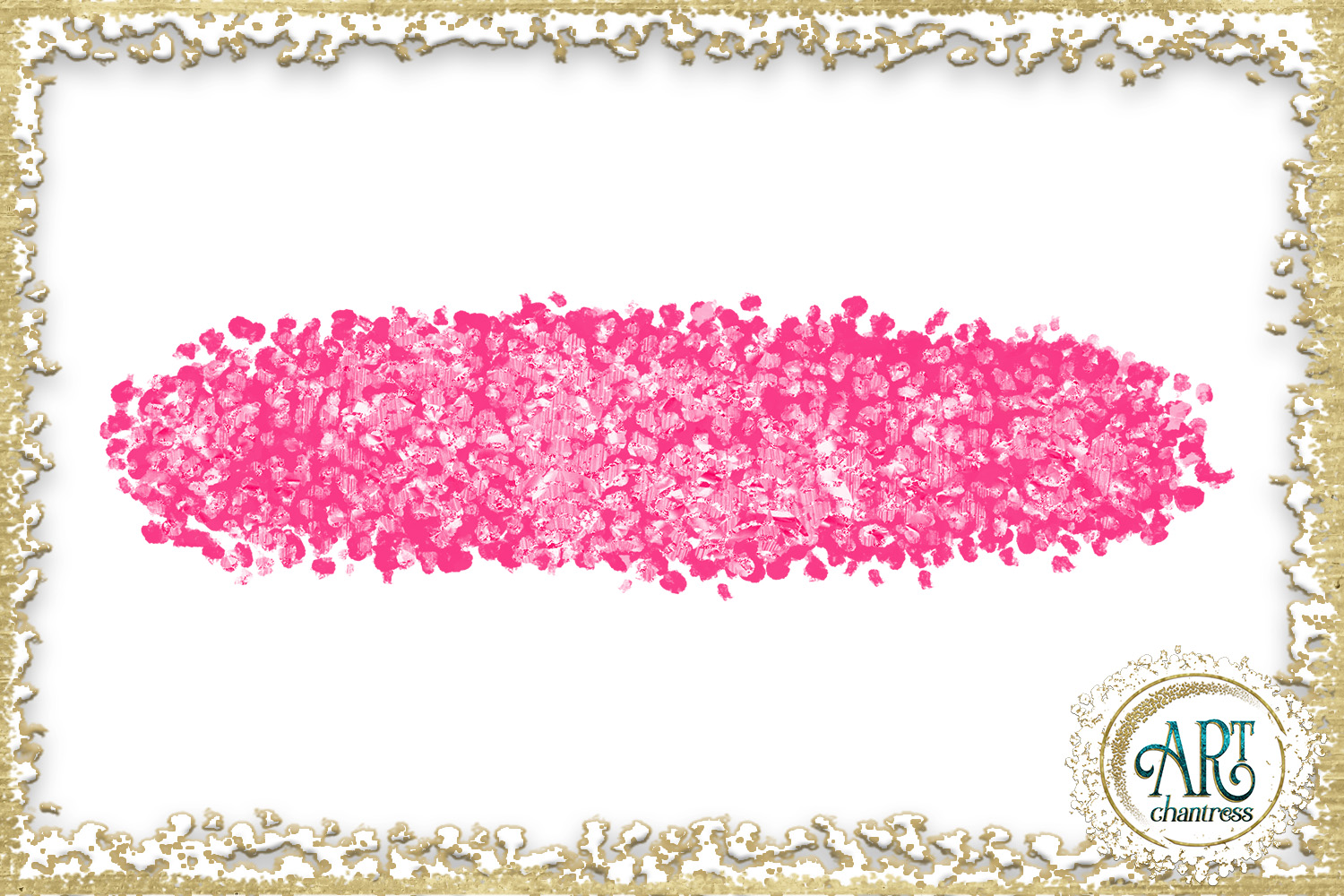 Brush Strokes in American Pink Glitter - Digital Clipart (103525 ...