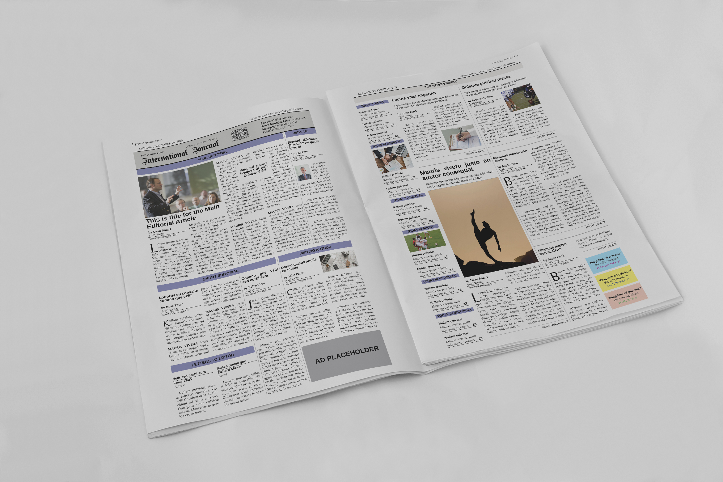 Two - Newspaper Template
