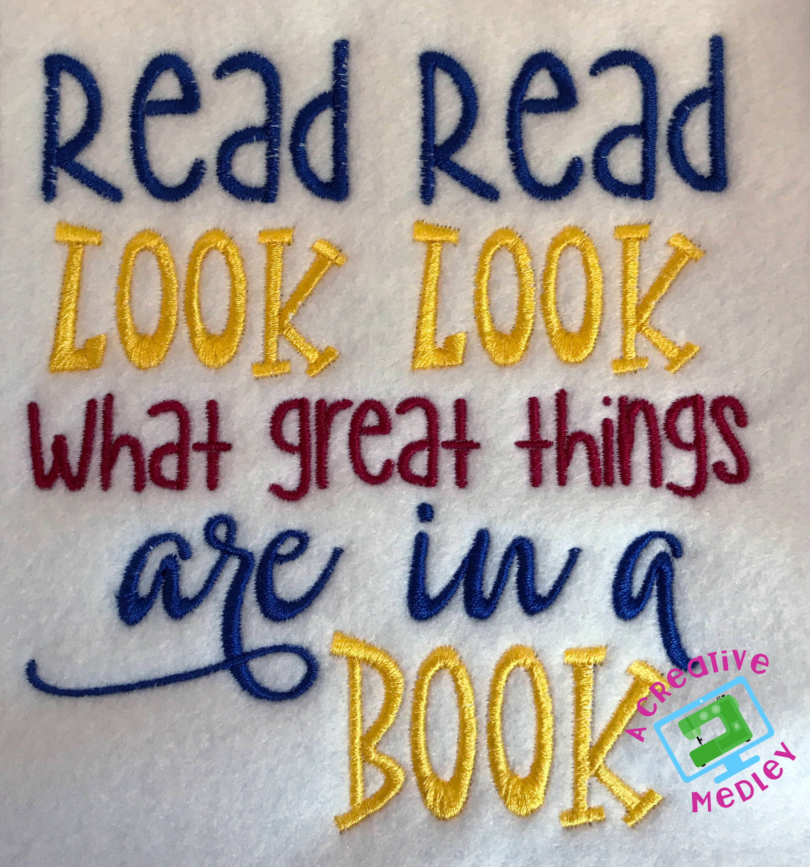 Read Read Look Look Word Art