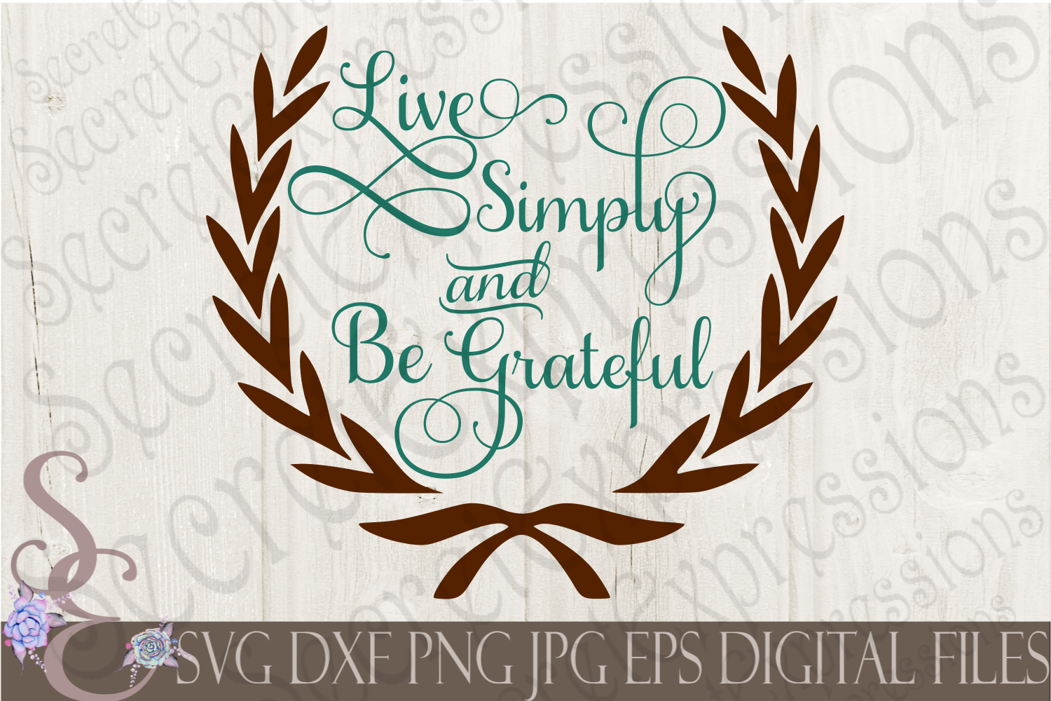 Live Simply and Be Grateful