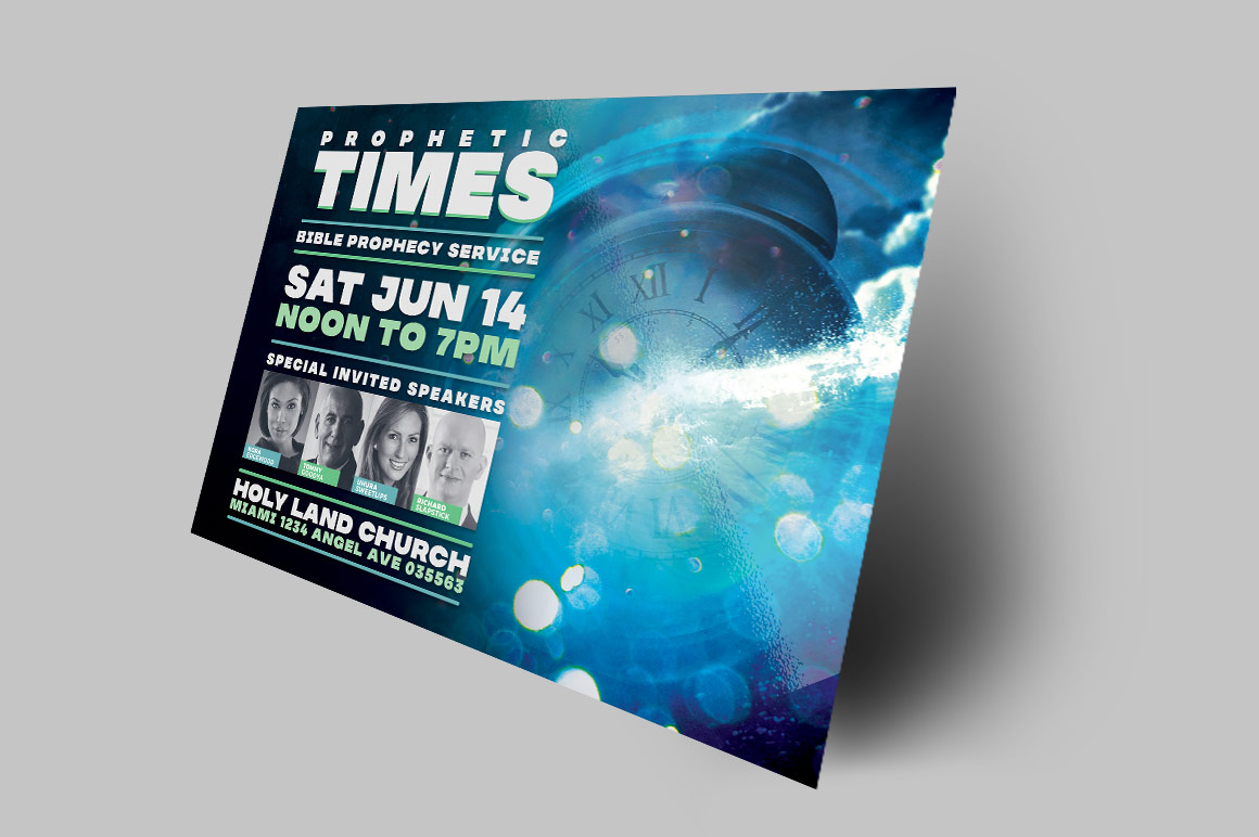 Prophetic Times Church Flyer Template