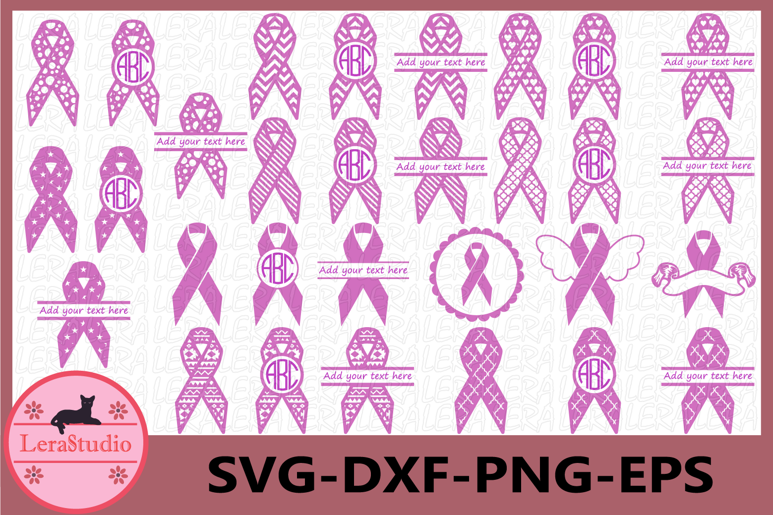 Cancer Ribbon svg, Ribbon Monogram Svg, Cancer Survivor Svg (239445 ...