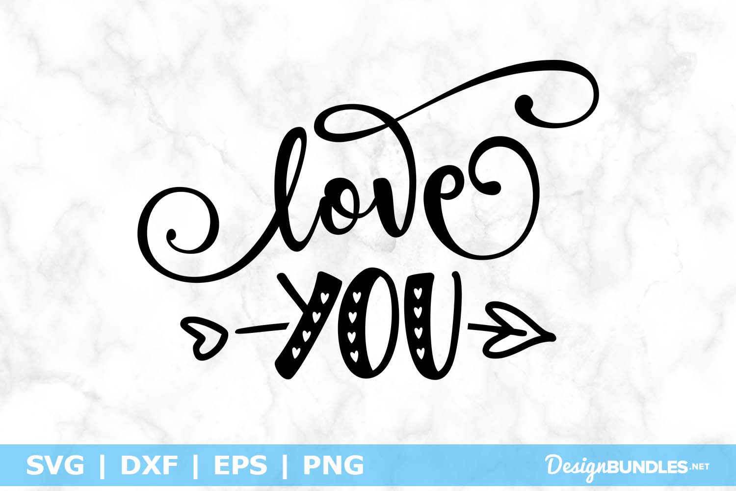 Love You SVG File