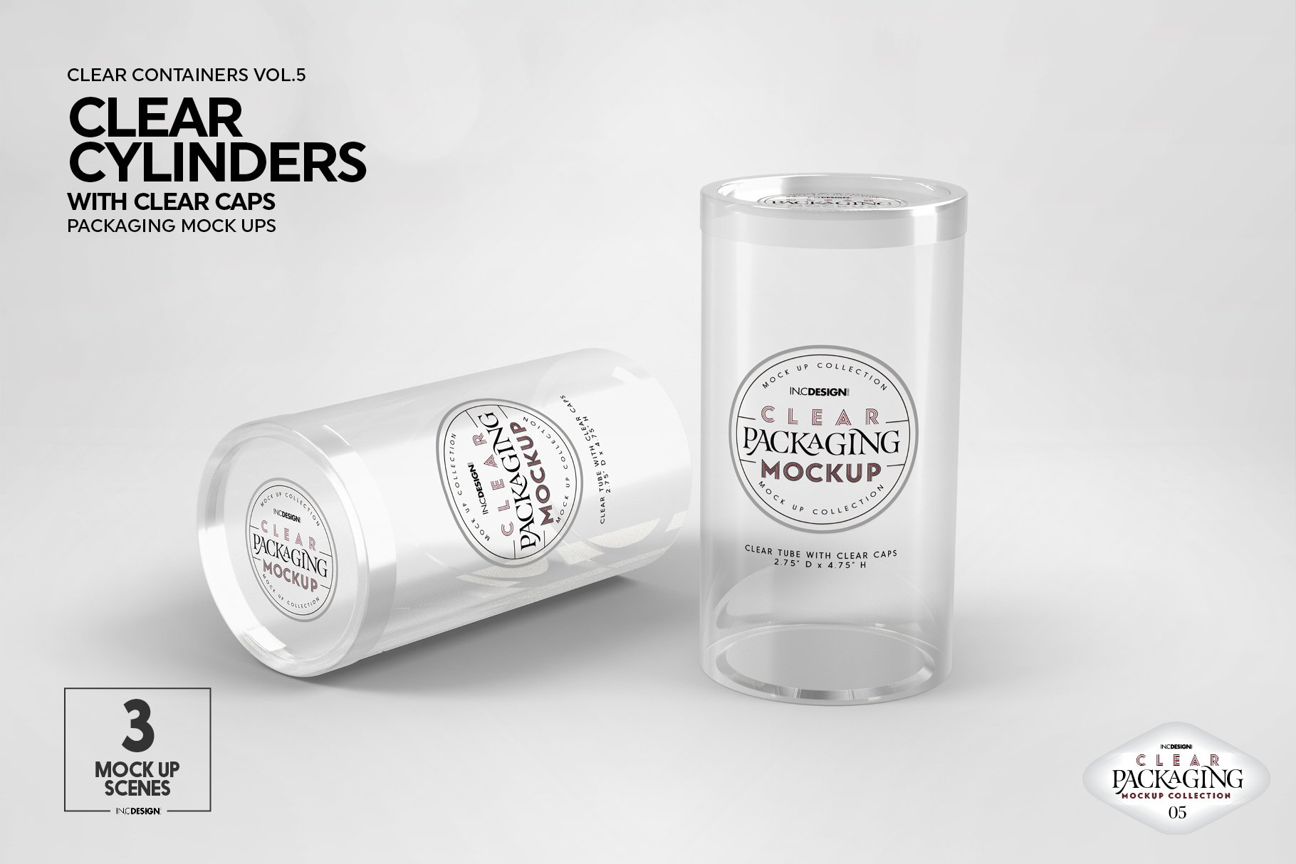 VOL.5 Clear Packaging Mockup Collection