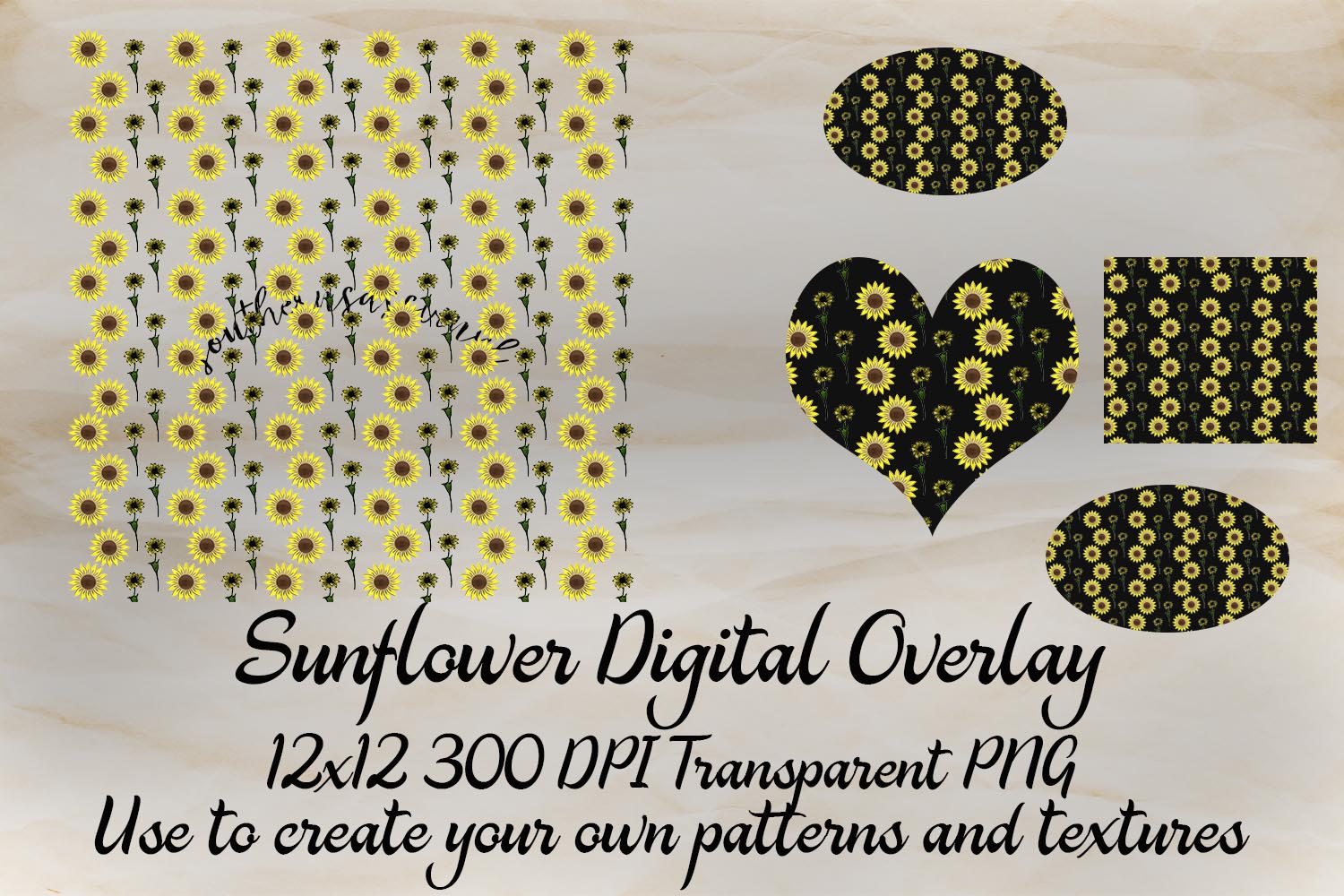 Sunflower Overlay Design