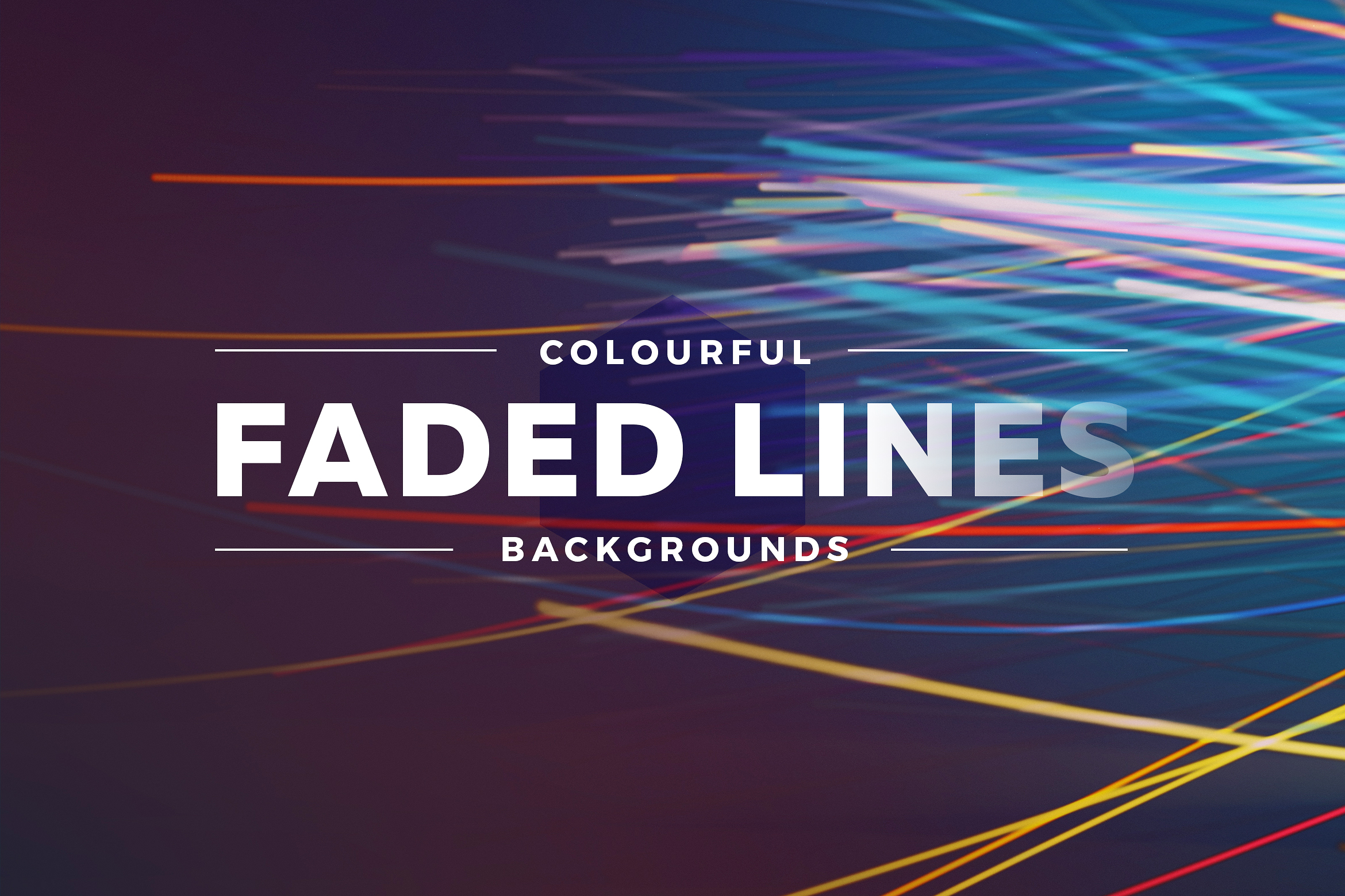 Colorful Faded Lines Background