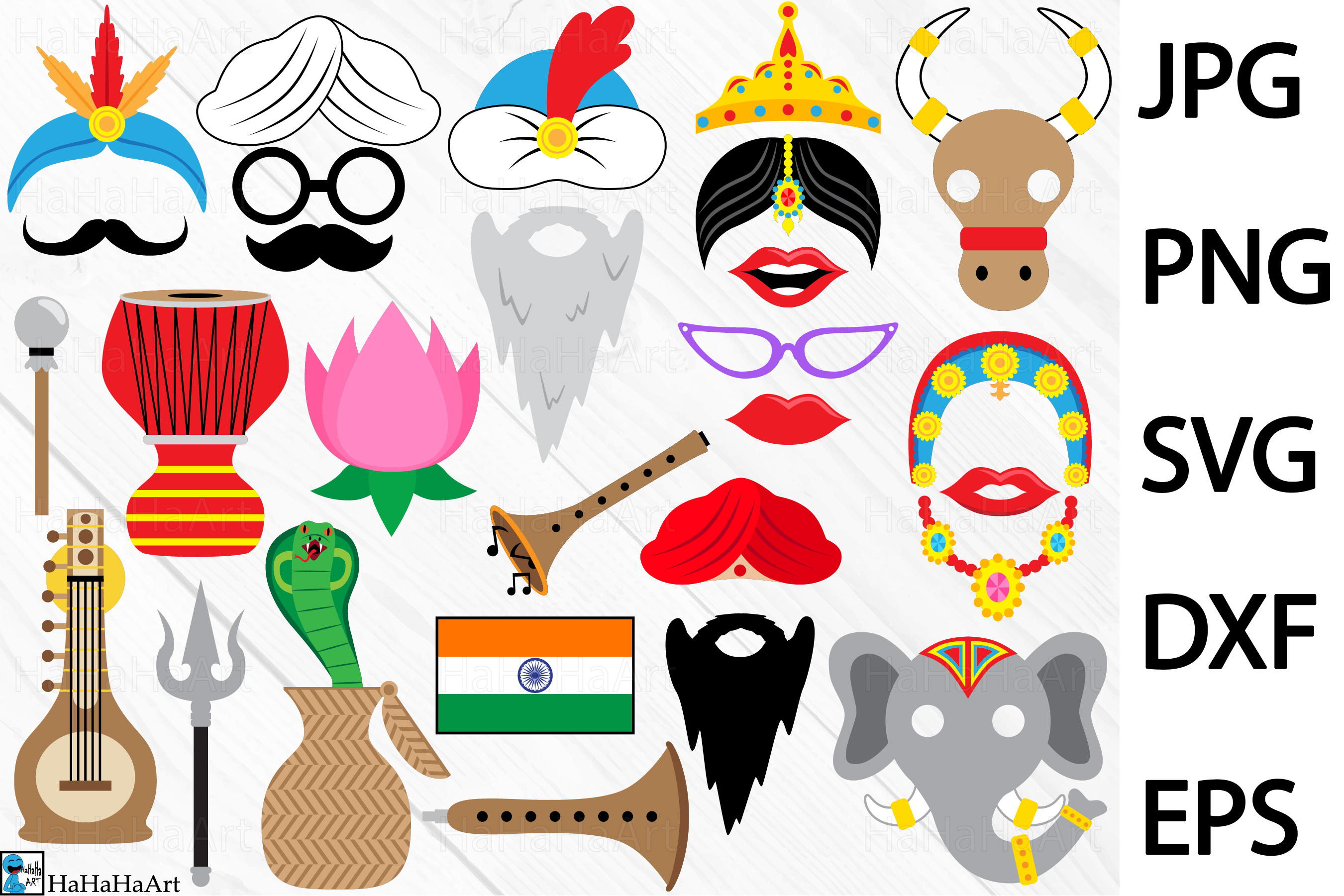 India Props - Clip art / Cutting Files 163c