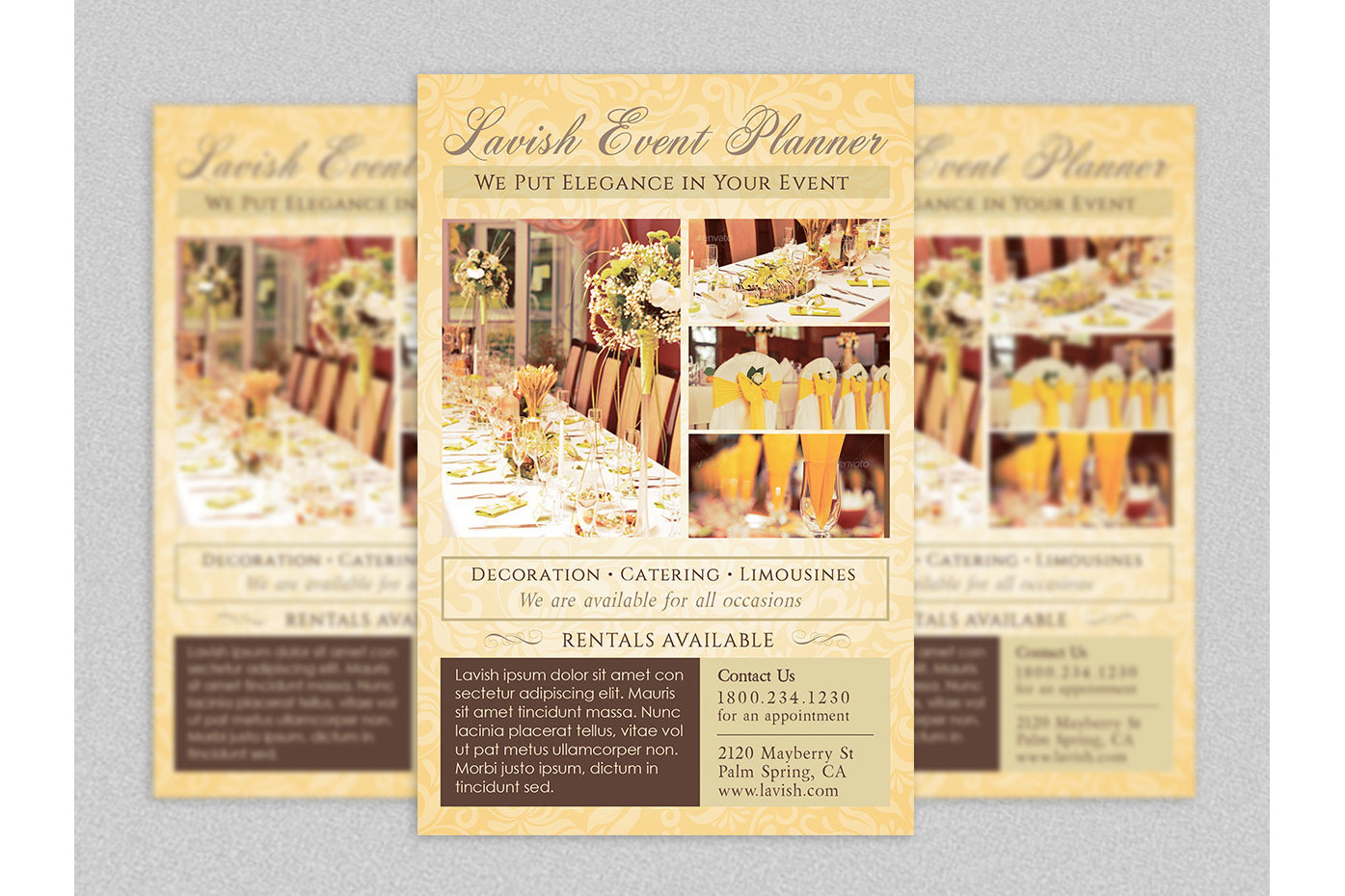 Event Planner Flyer Template (4313) | Flyers | Design Bundles