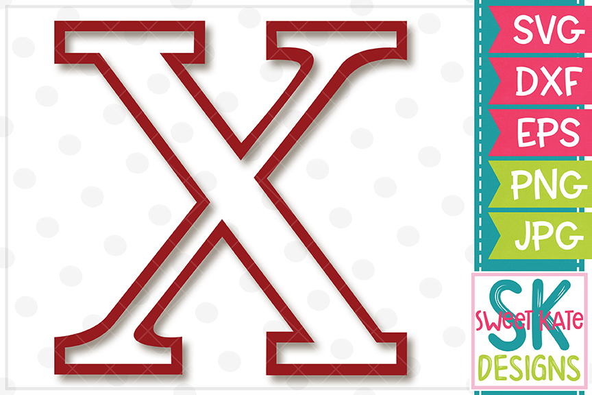 Greek Alphabet Chi SVG DXF EPS PNG JPG