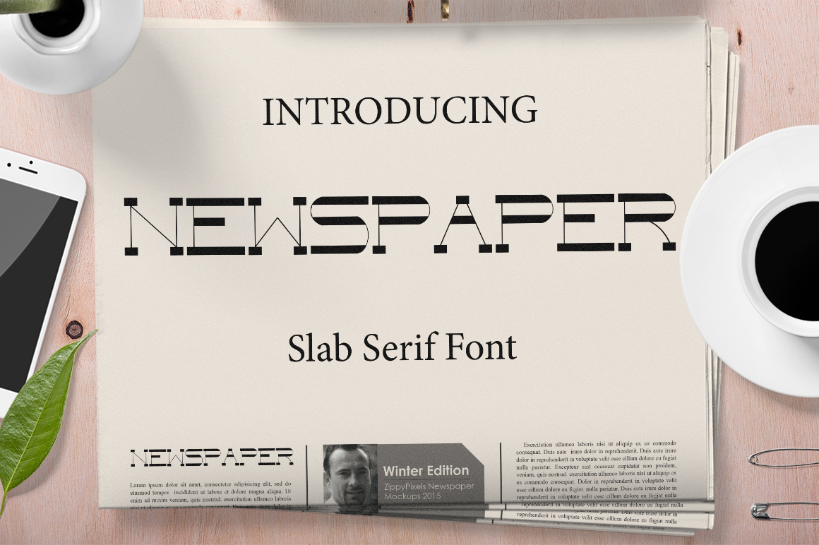 Newspaper Slab Serif Font 64102 Regular Font Bundles Newspaper Slab Serif Font 64102 Regular Font Bundles