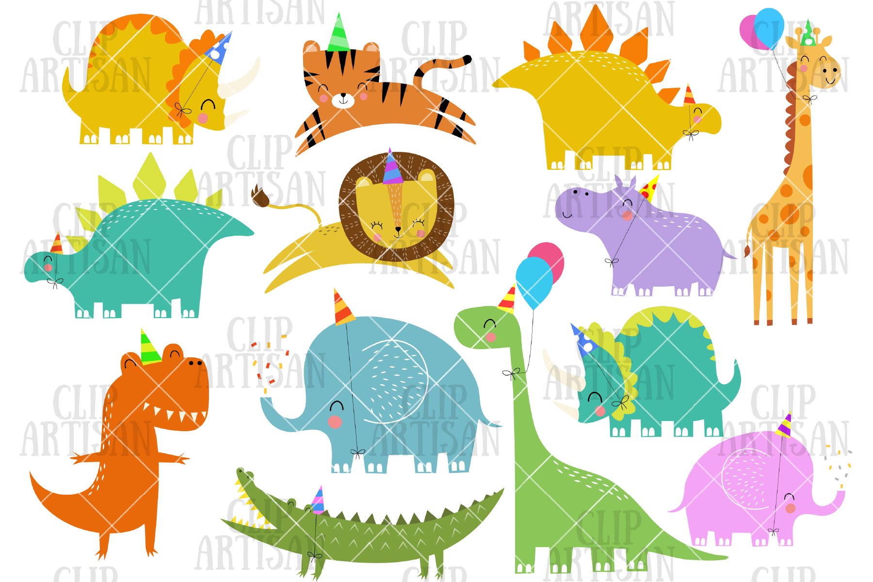 Dinosaur Birthday Clip Art
