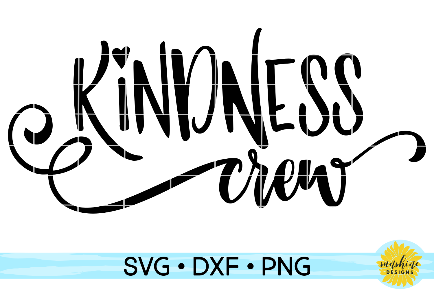 KINDNESS CREW | SVG DXF PNG (122228) | SVGs | Design Bundles