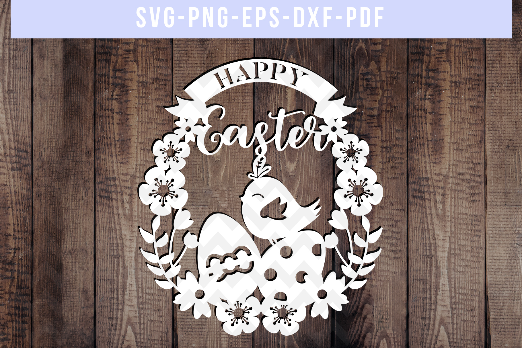 Bundle Of 9 Easter Papercut Templates, SVG Cut Files, PDF