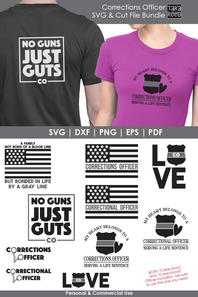 Corrections Officer - SVG & Cut Files for Crafters
