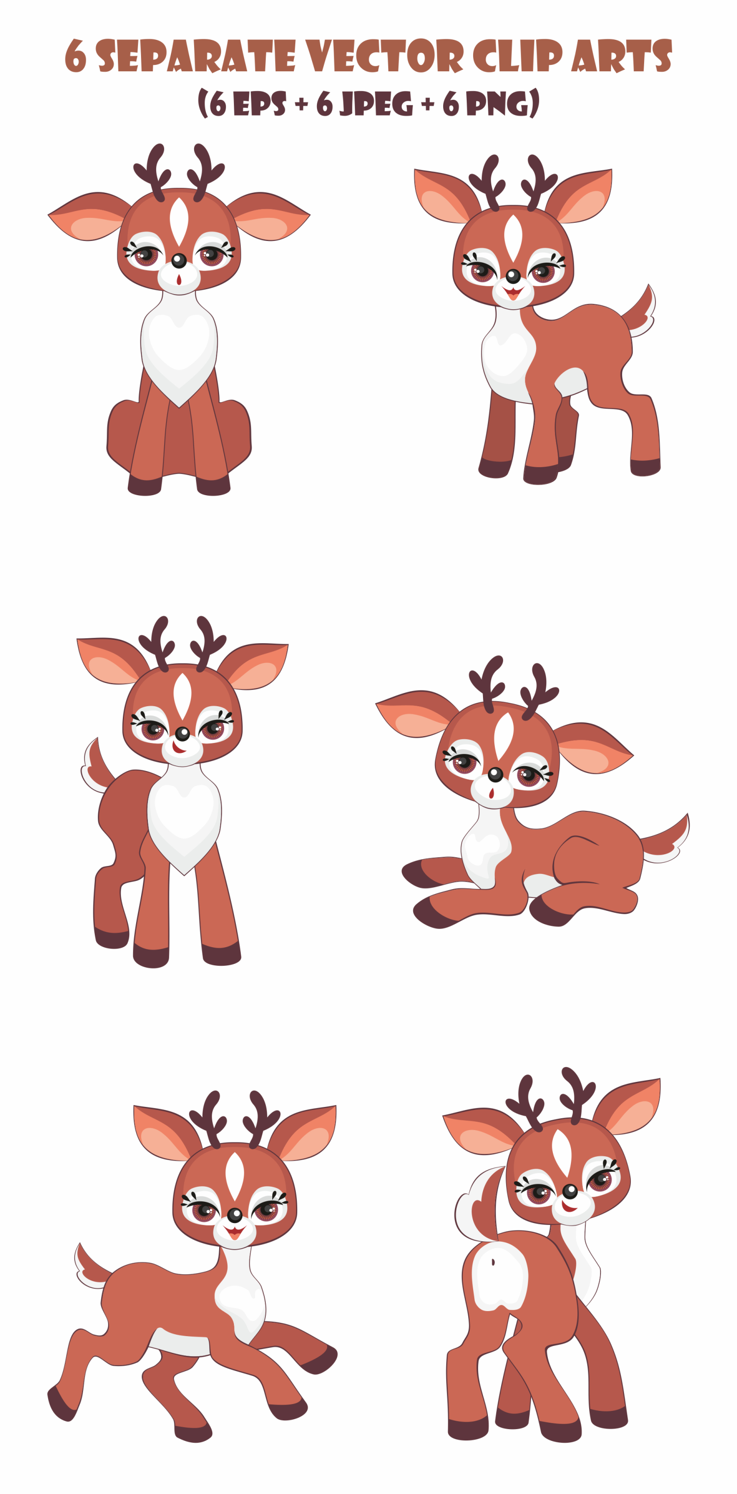 Cute little fawn. Vector clip art. (24905) | Illustrations | Design Bundles Cute little fawn. Vector clip art. (24905) | Illustrations | Design Bundles
