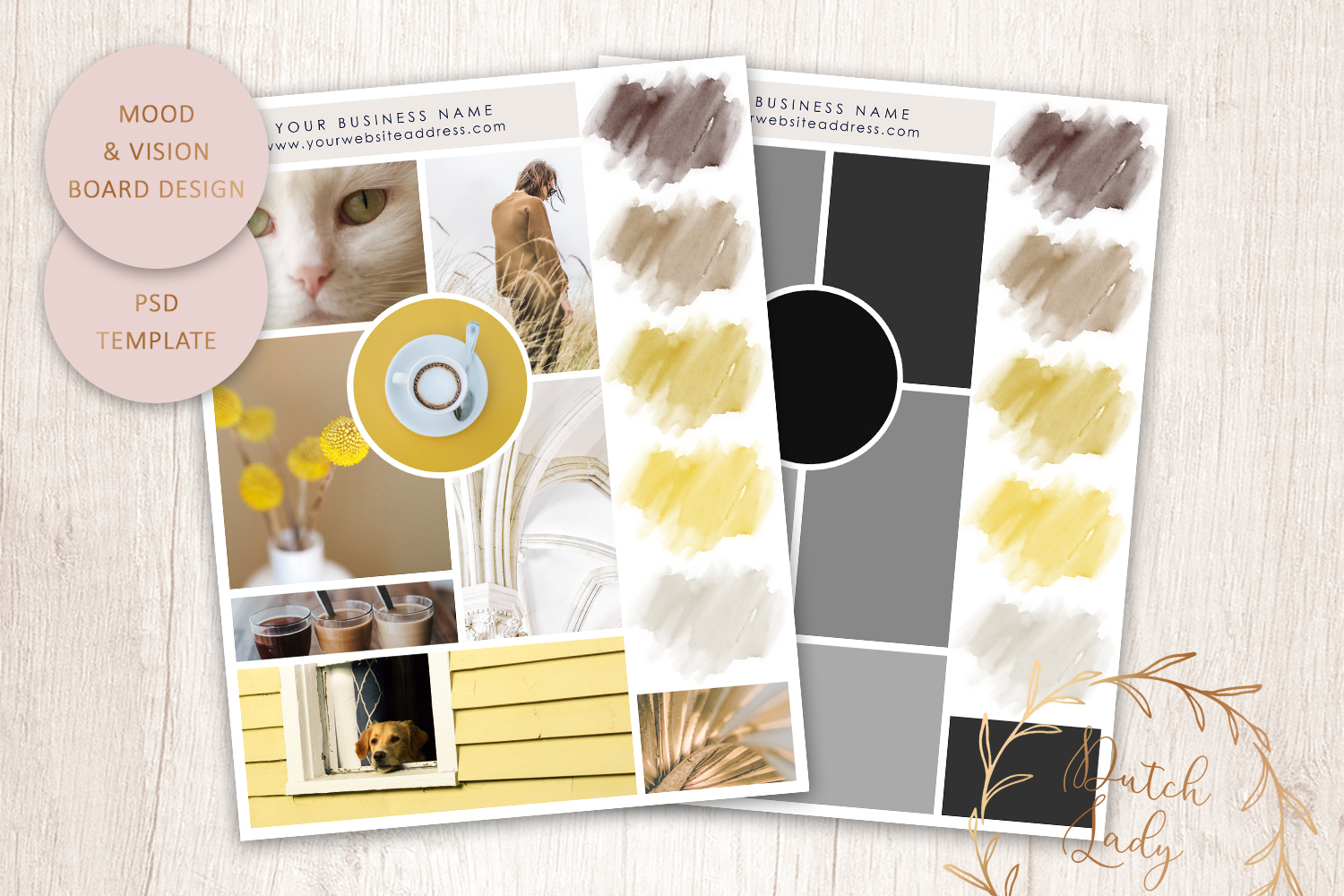 PSD Mood & Vision Board - Adobe Photoshop Template - #5