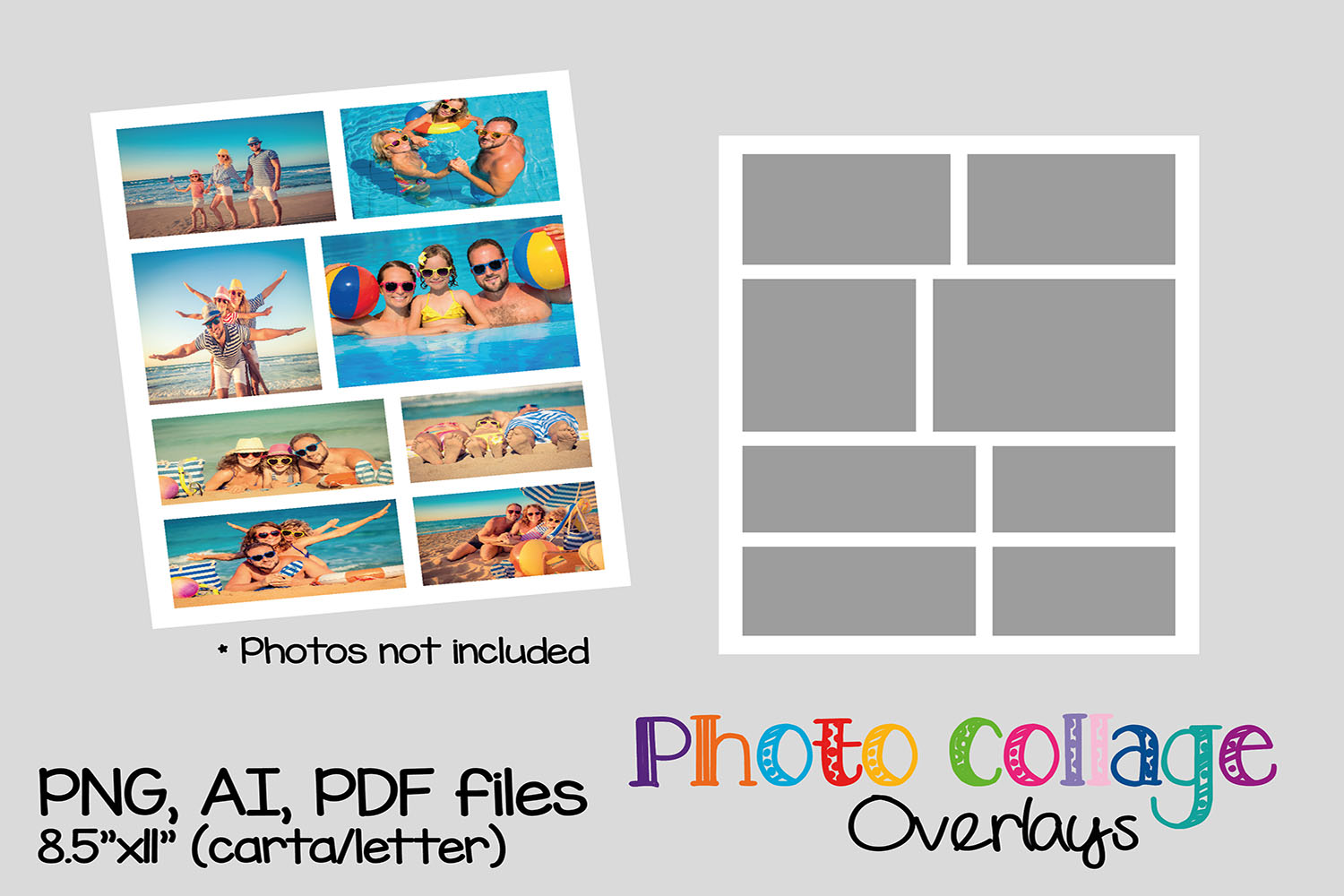 15 Photo collage templates bundle