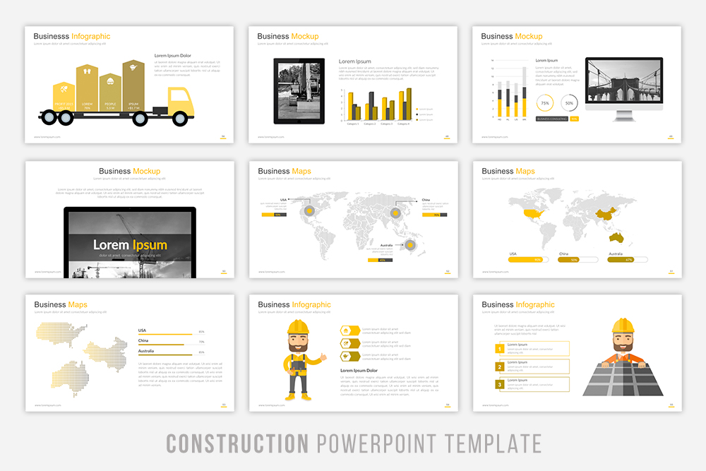 Construction Powerpoint Template (27754) | Presentation Templates ...