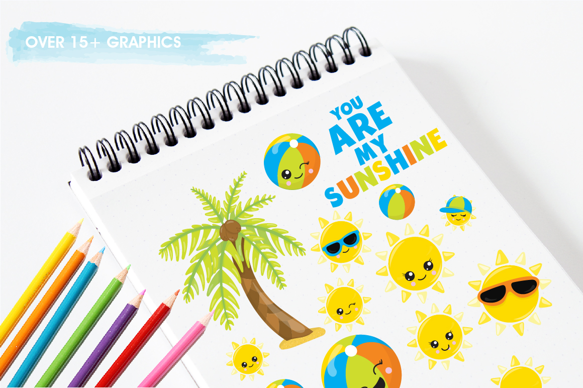 Summer Vibes graphics and illustrations