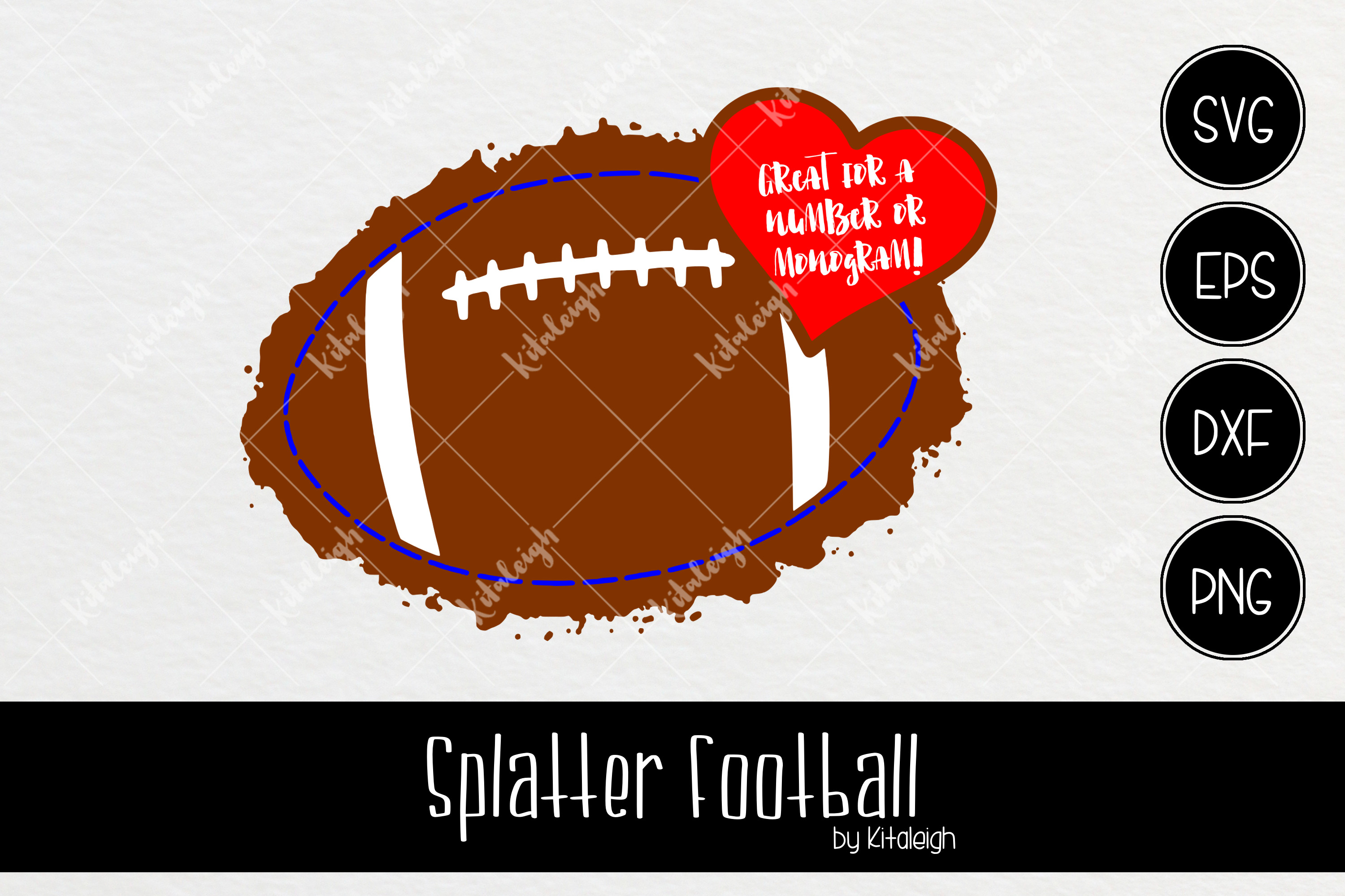 Splatter Football (88671) | Illustrations | Design Bundles