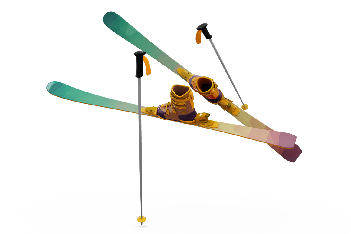 Ski Mockup (72729) | Mock Ups | Design Bundles