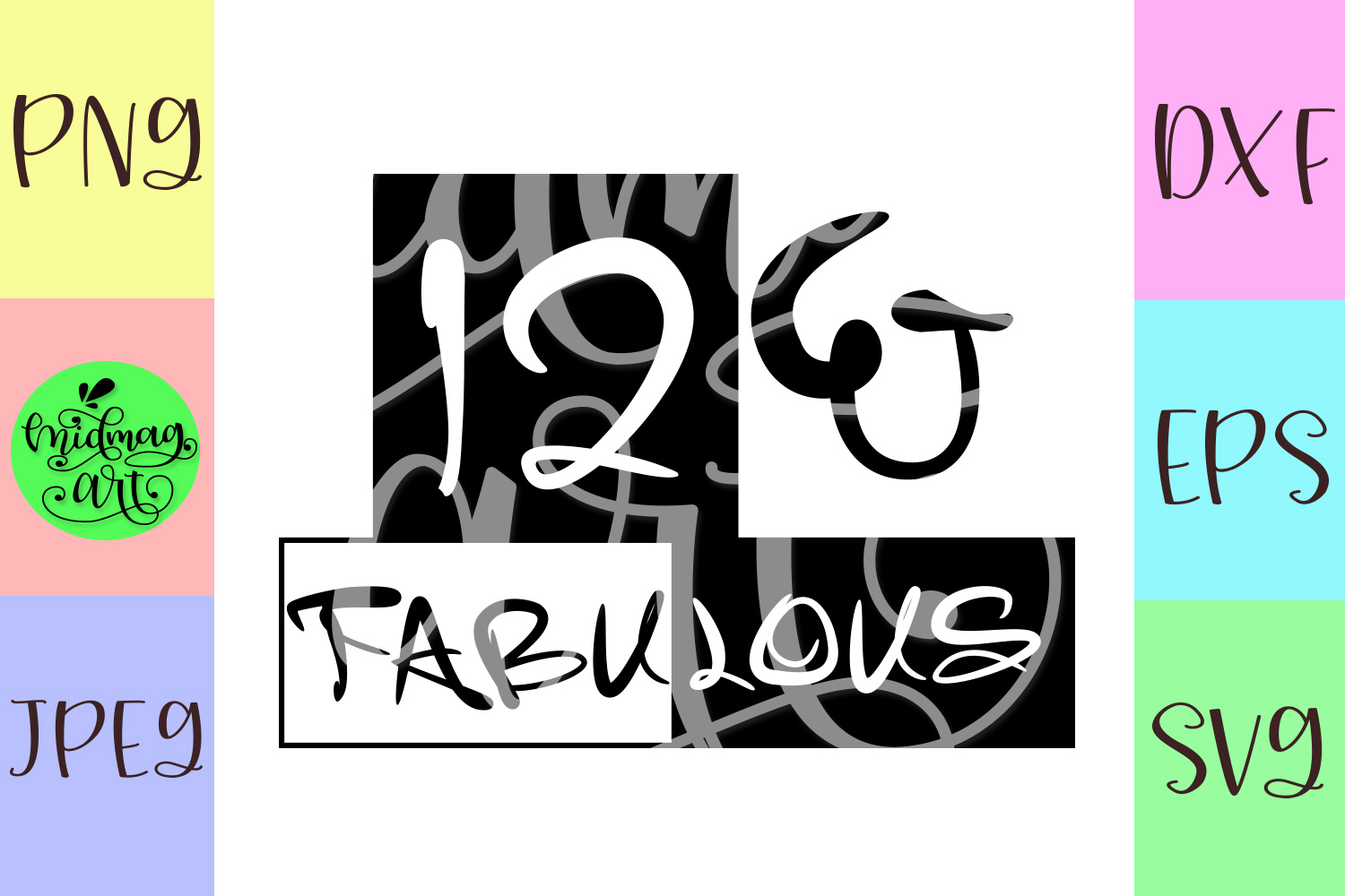 12 and fabulous svg, 12th birthday svg (292781) | SVGs | Design Bundles