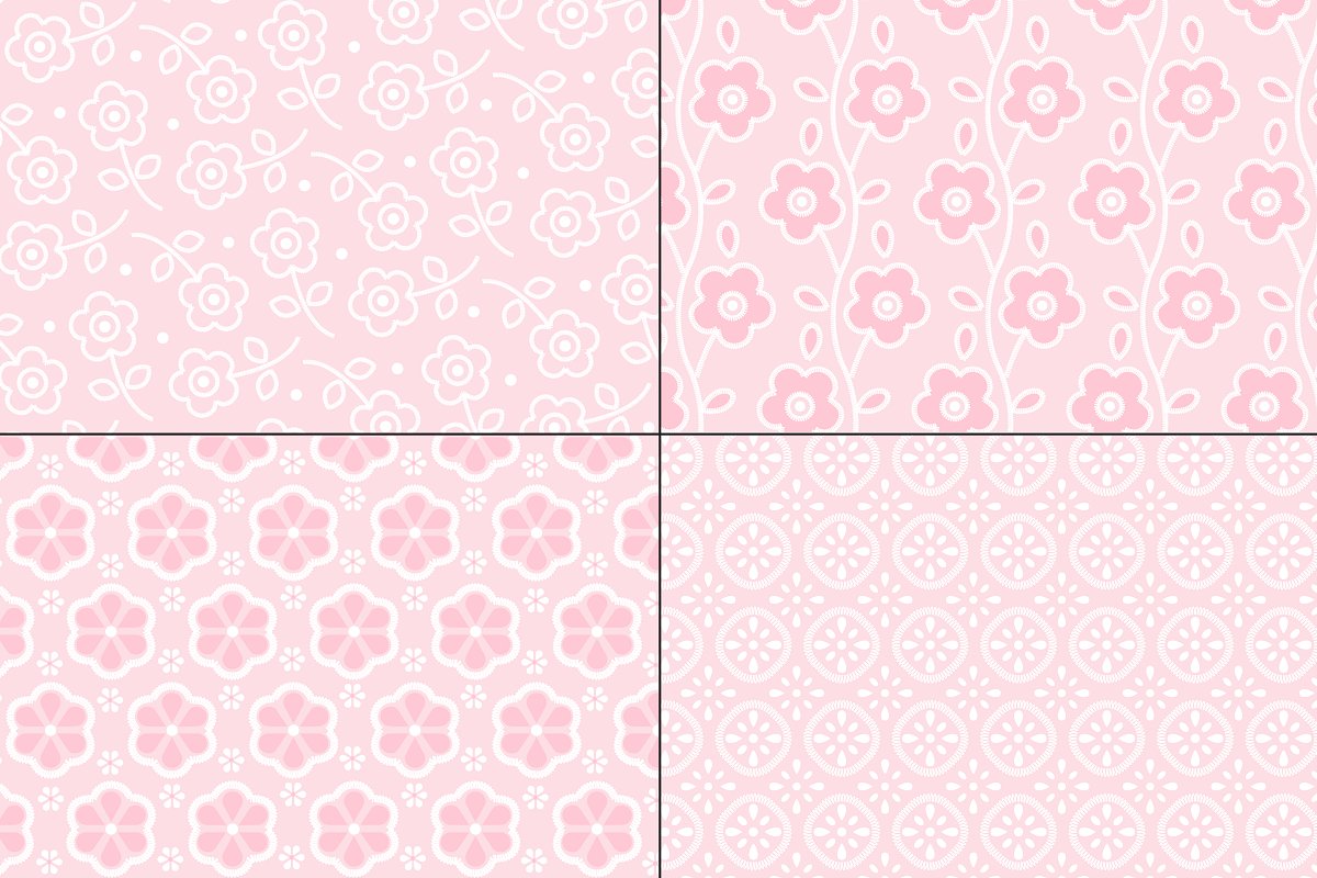 Pink Eyelet Embroidery Patterns
