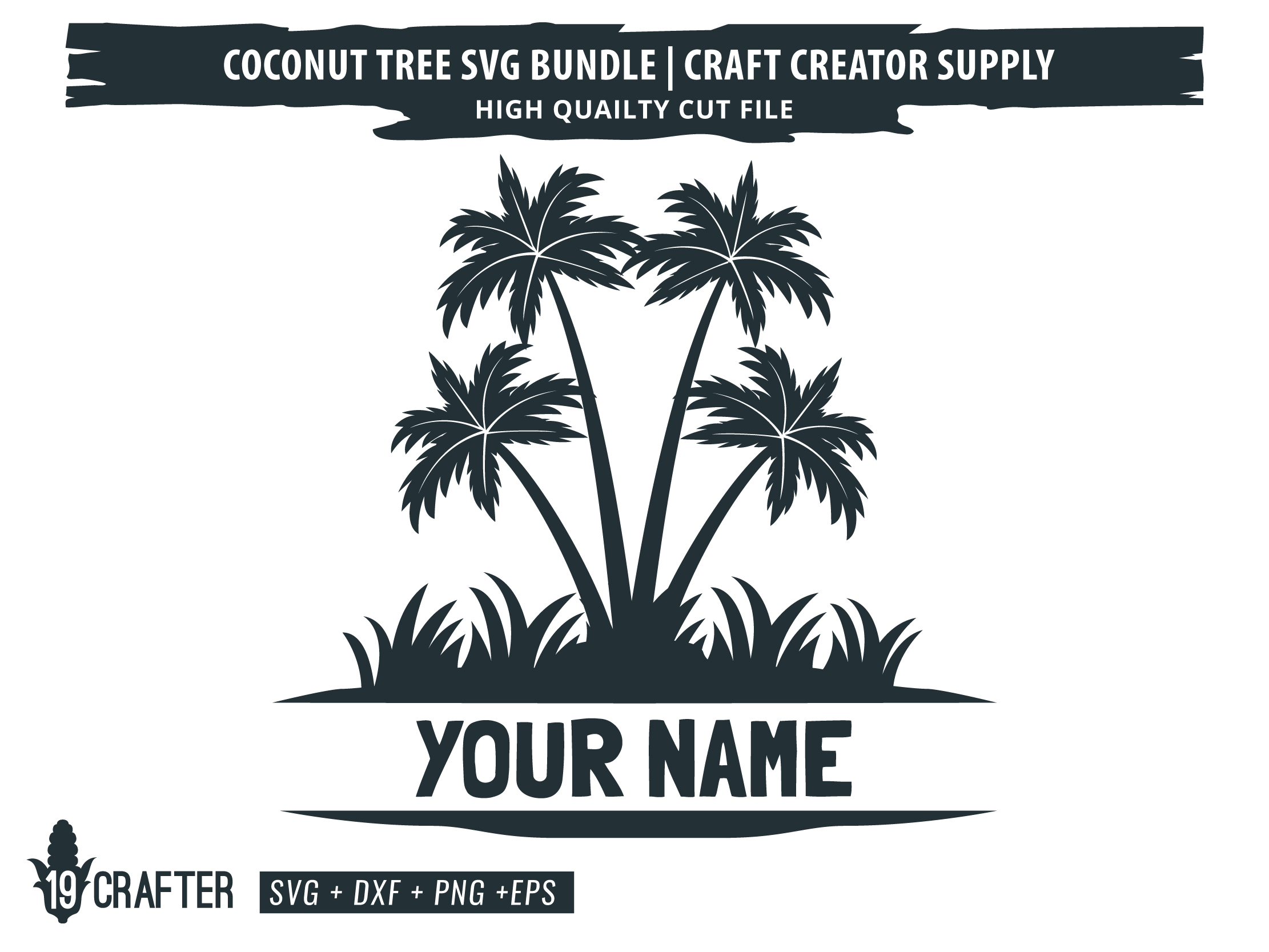 coconut tree svg bundle