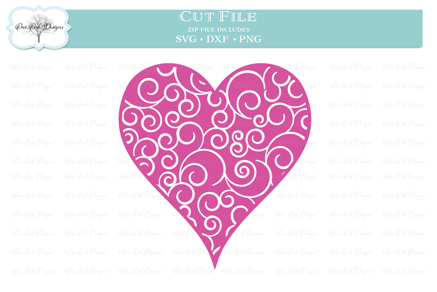 Swirly Filigree Heart (206230) | Cut Files | Design Bundles