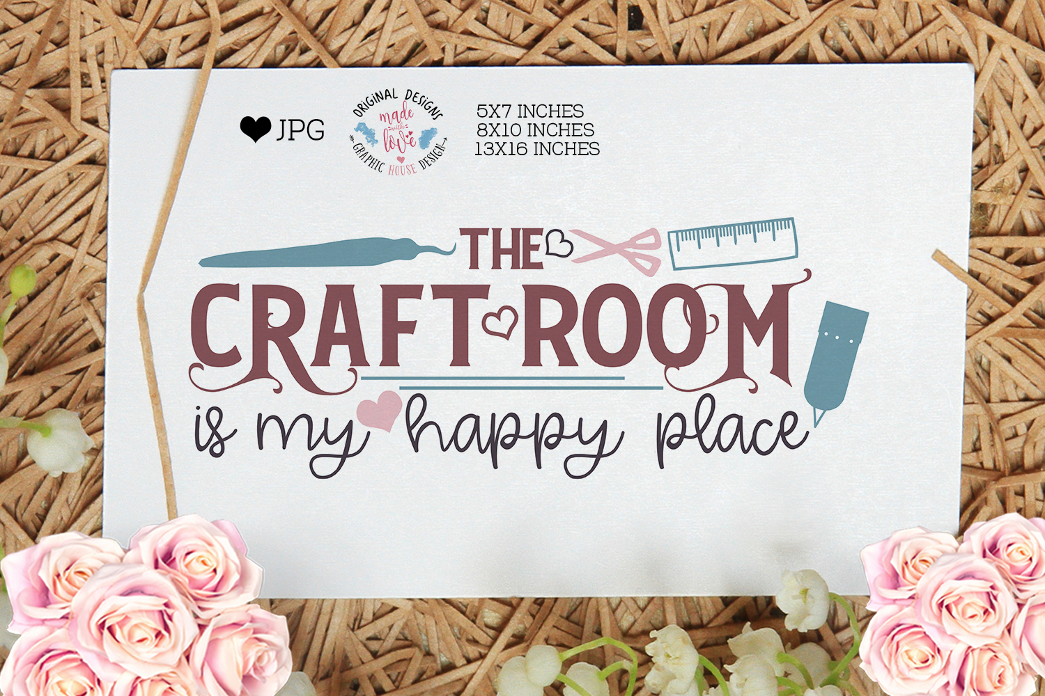 Welcome to the Craft Room Printable (277931) | SVGs | Design Bundles