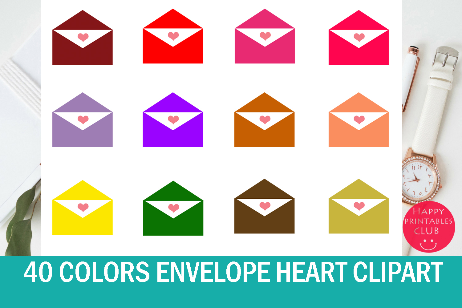 Envelope With Heart Clipart-Happy Mail Clipart
