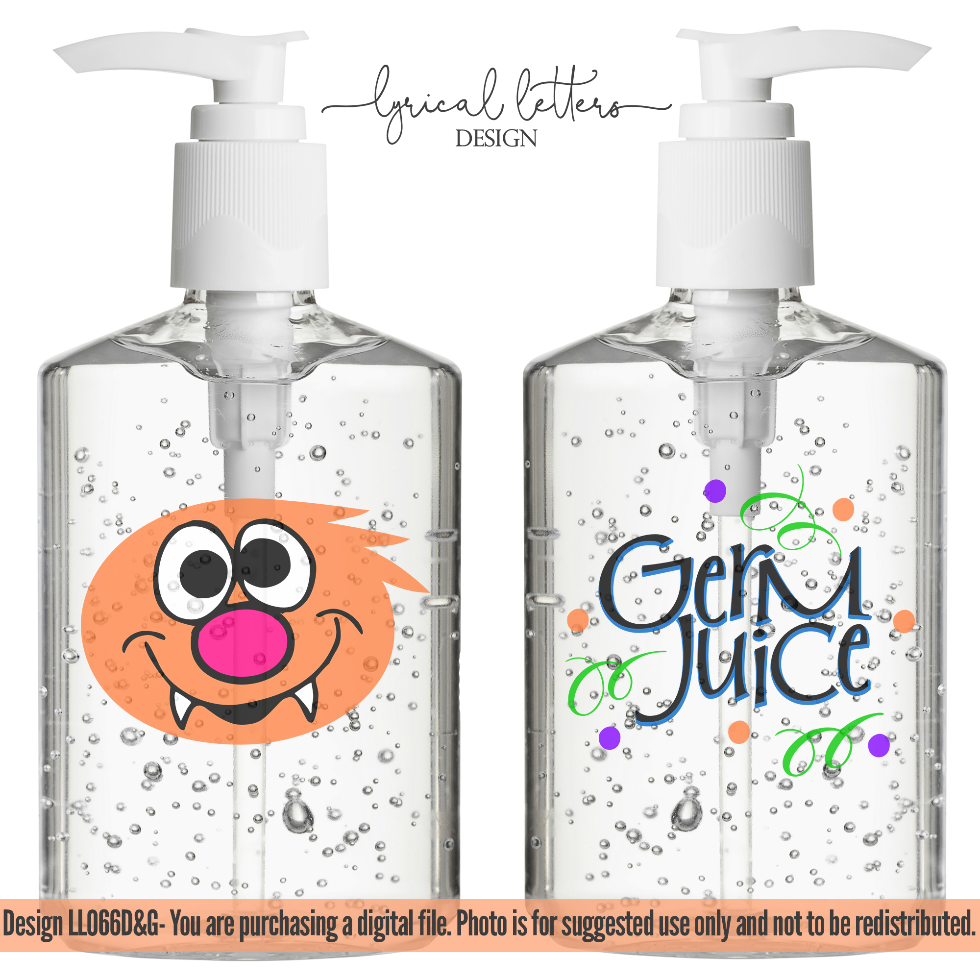 Germ Juice Hand Sanitizer Bundle of 7 SVG DXF FCM LL066