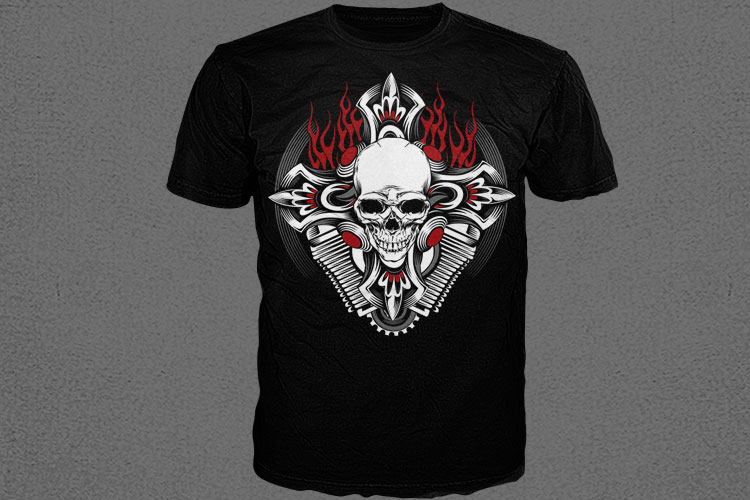 Skull Iron Cross