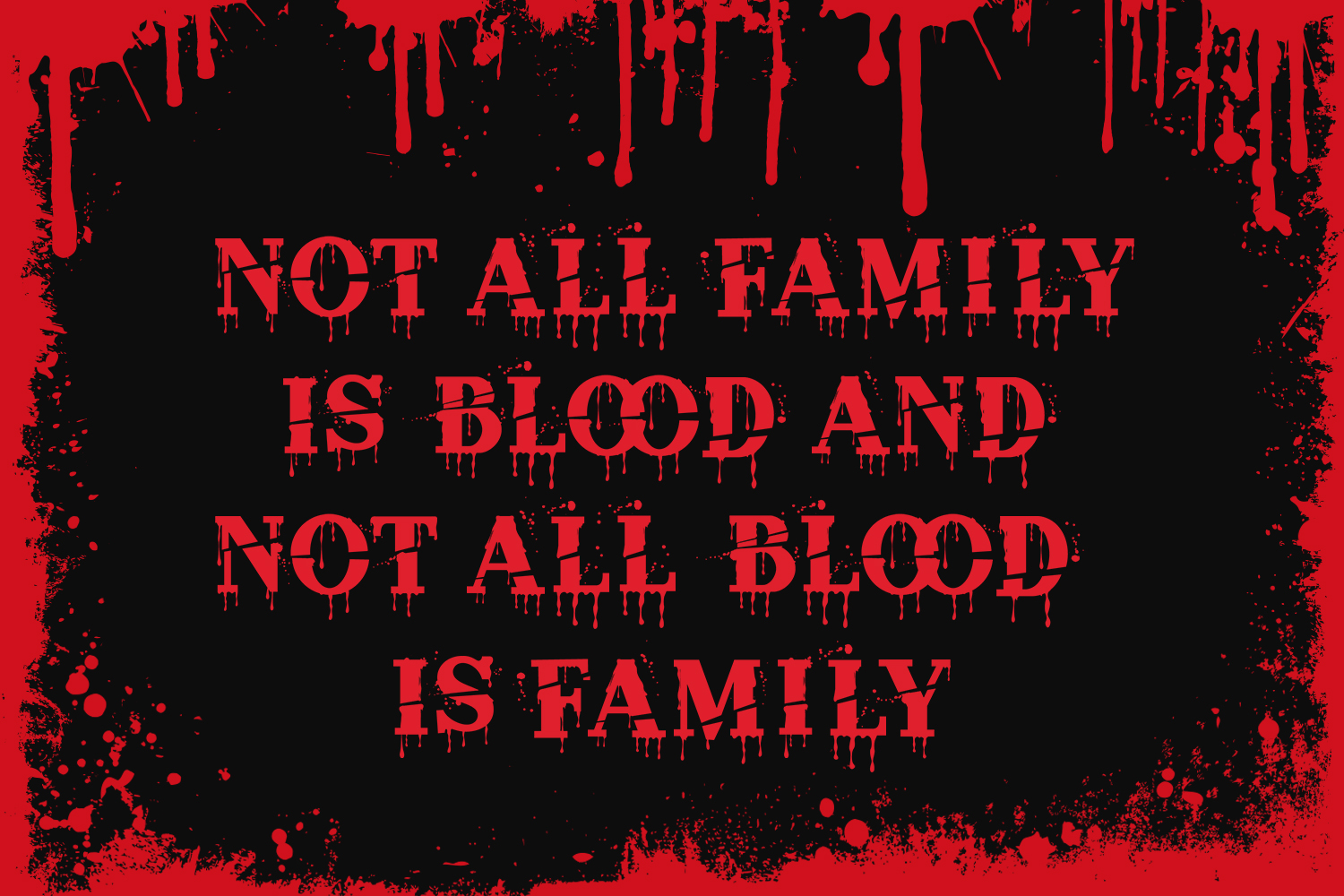 Blood Alphabet Set