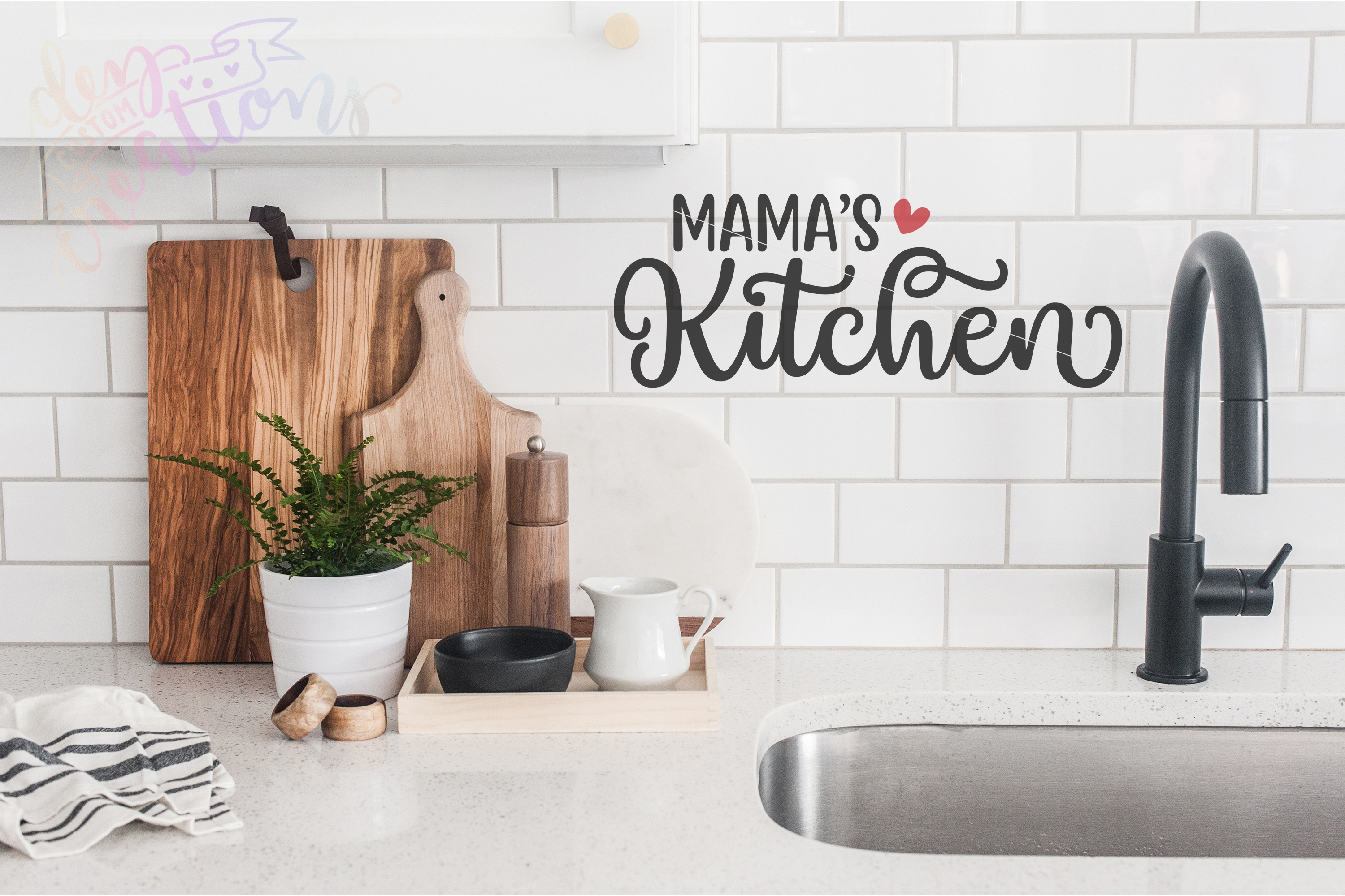 Kitchen Sign Title Bundle - Mom's Kitchen - SVG cut files (280007 ...