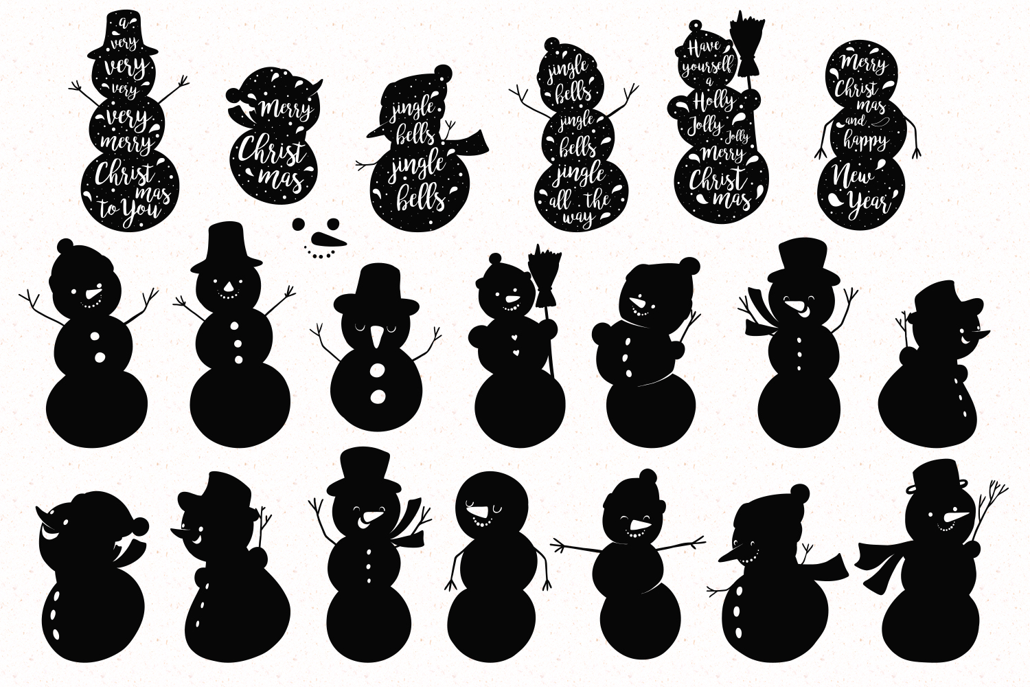 Snowman silhouette