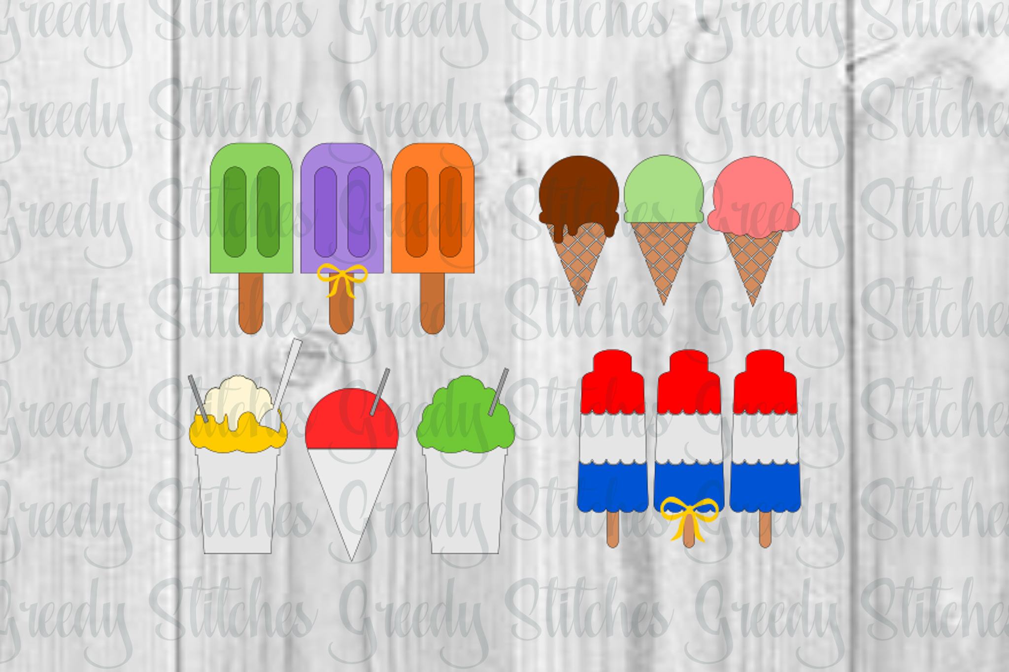 Summer Sweet Treats SVG/DXF/EPS/PNG Files