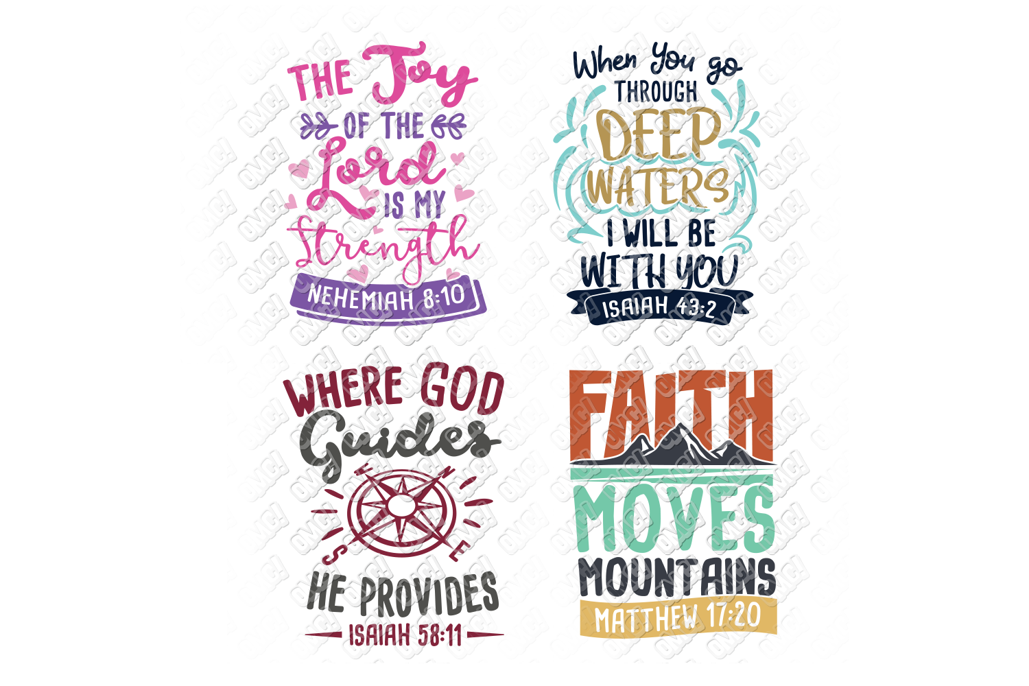 Bible Scripture SVG Bundle in SVG, DXF, PNG, JPG, EPS (113082) | Cut ...