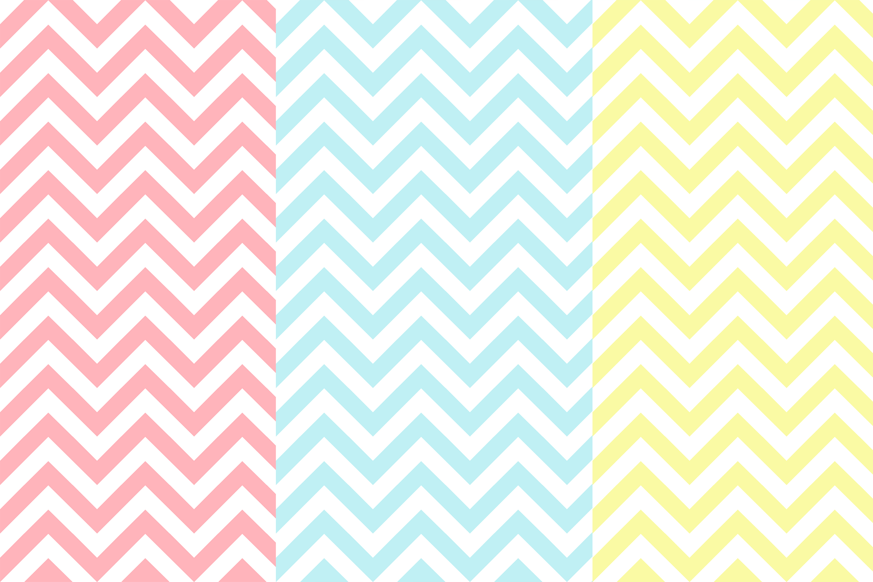 Pastel Chevron Seamless Patterns, Chevron Digital Papers