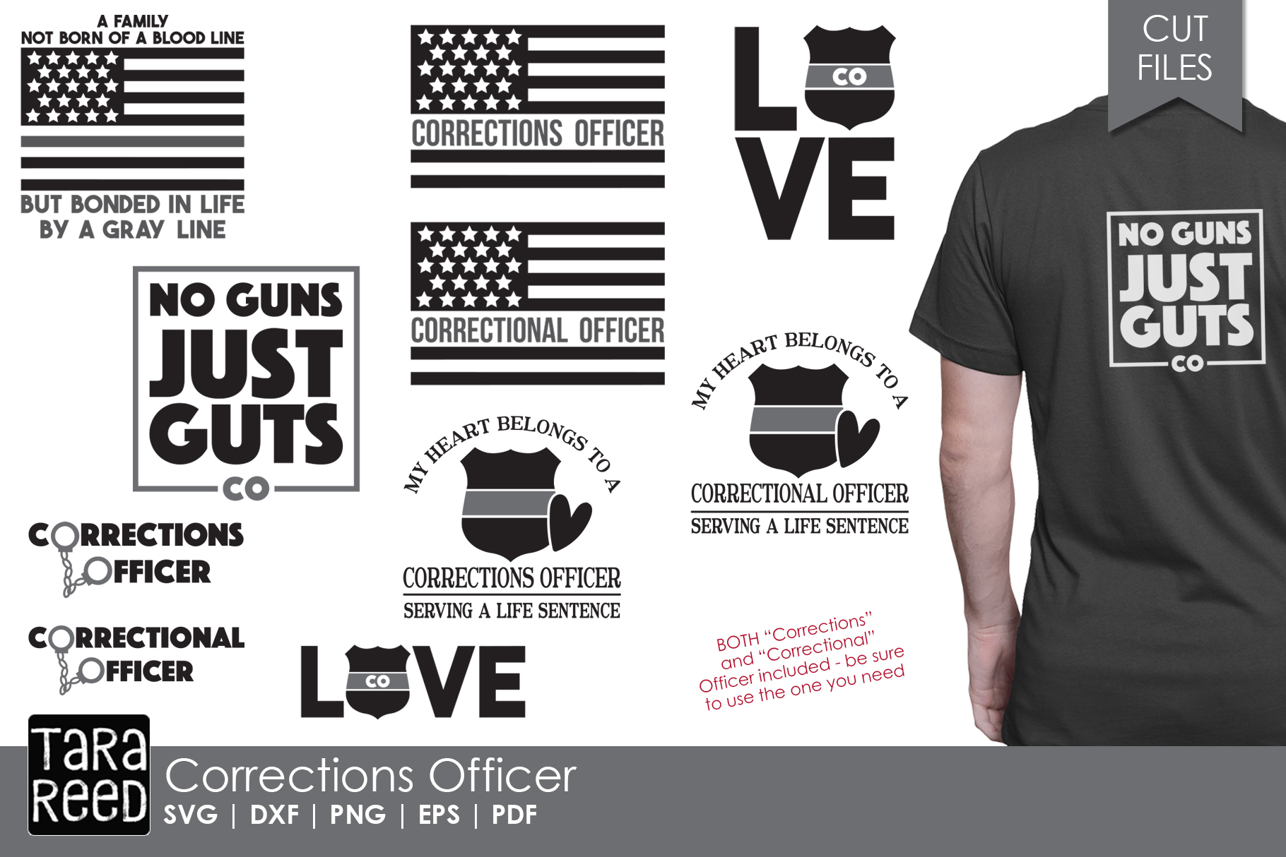 Corrections Officer - SVG & Cut Files for Crafters
