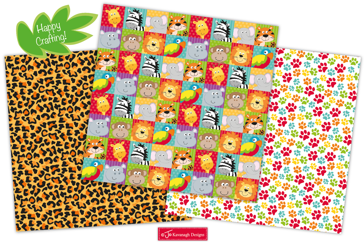 Jungle digital papers, Jungle Patterns, Jungle Animals -P15